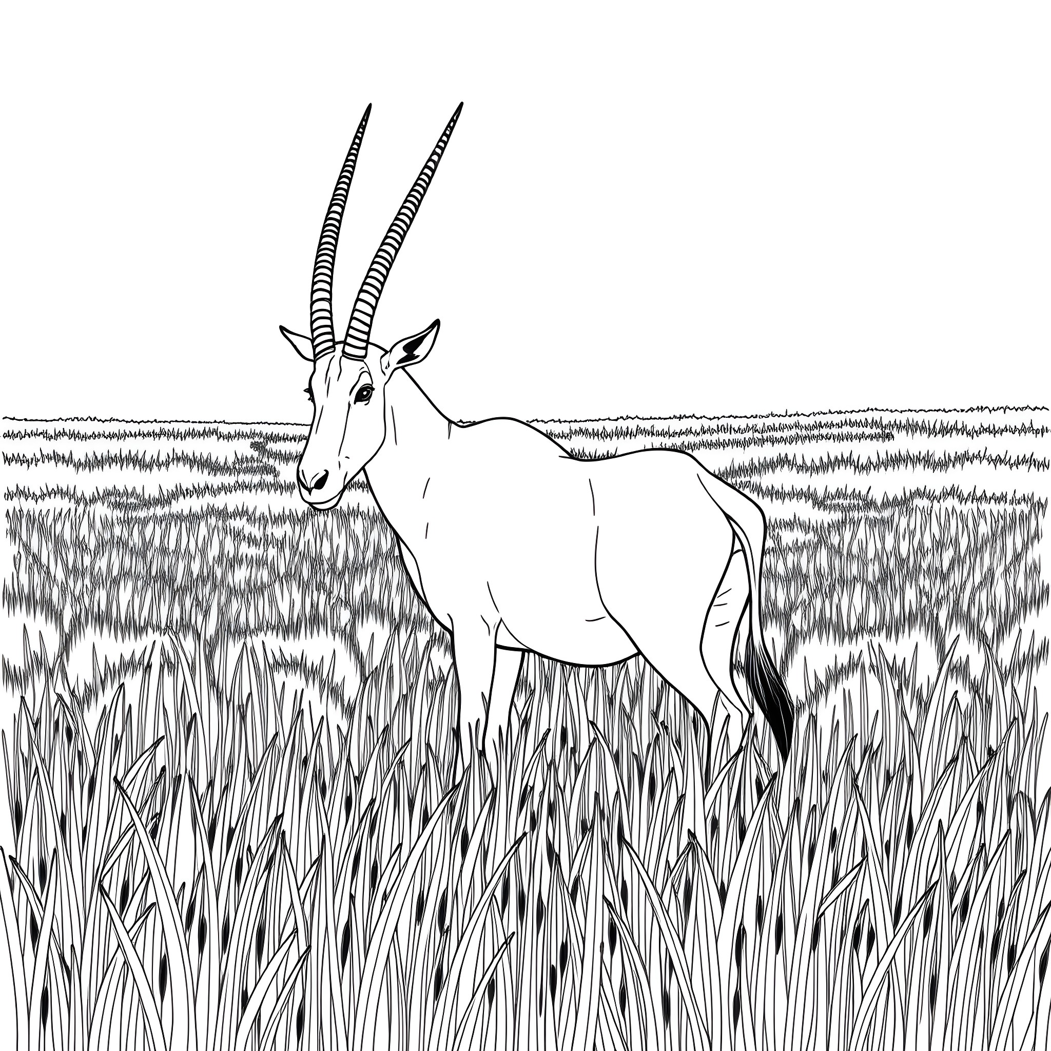 Best Oryx Coloring Pages (Free Printable PDF)