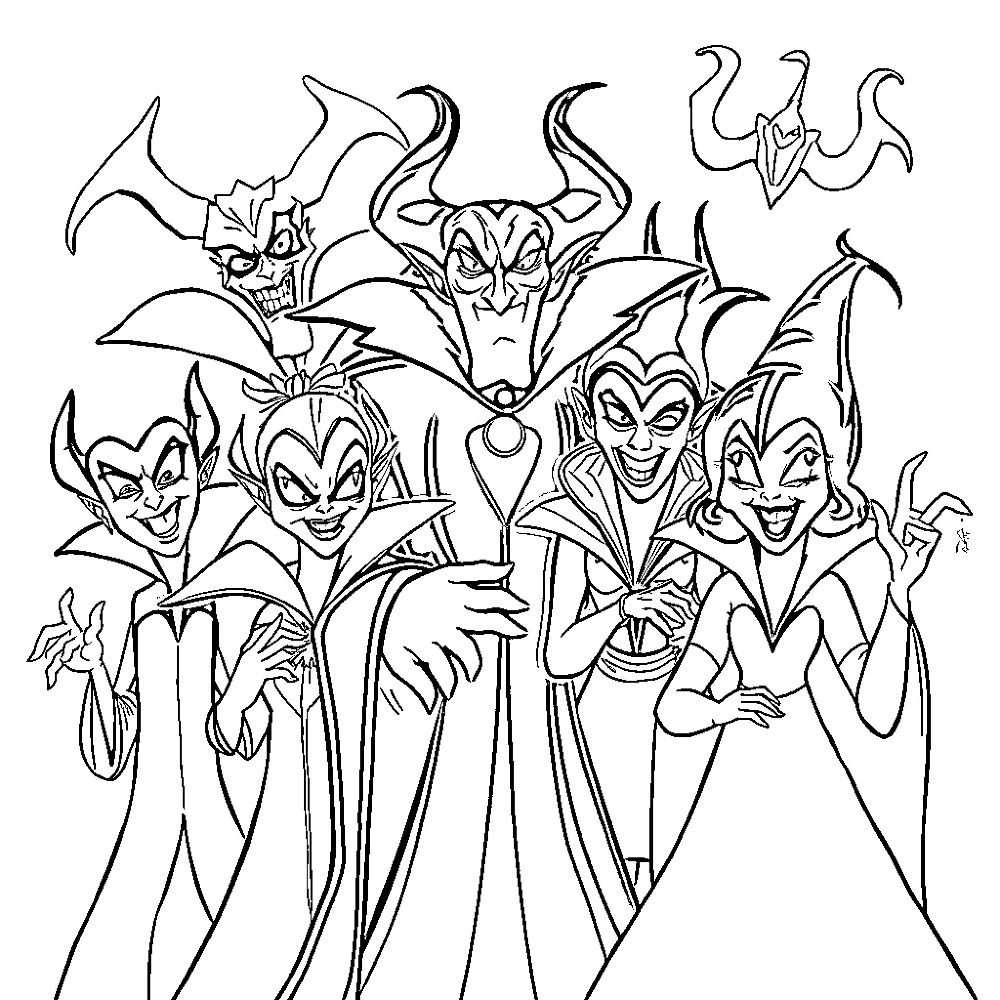 Best Disney Villains Coloring Pages (Free Printable PDF)