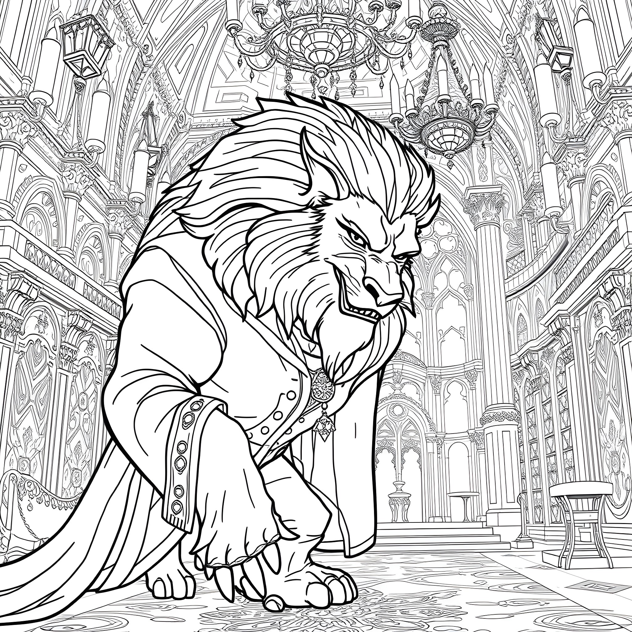 Best Beast Coloring Pages (Free Printable PDF)