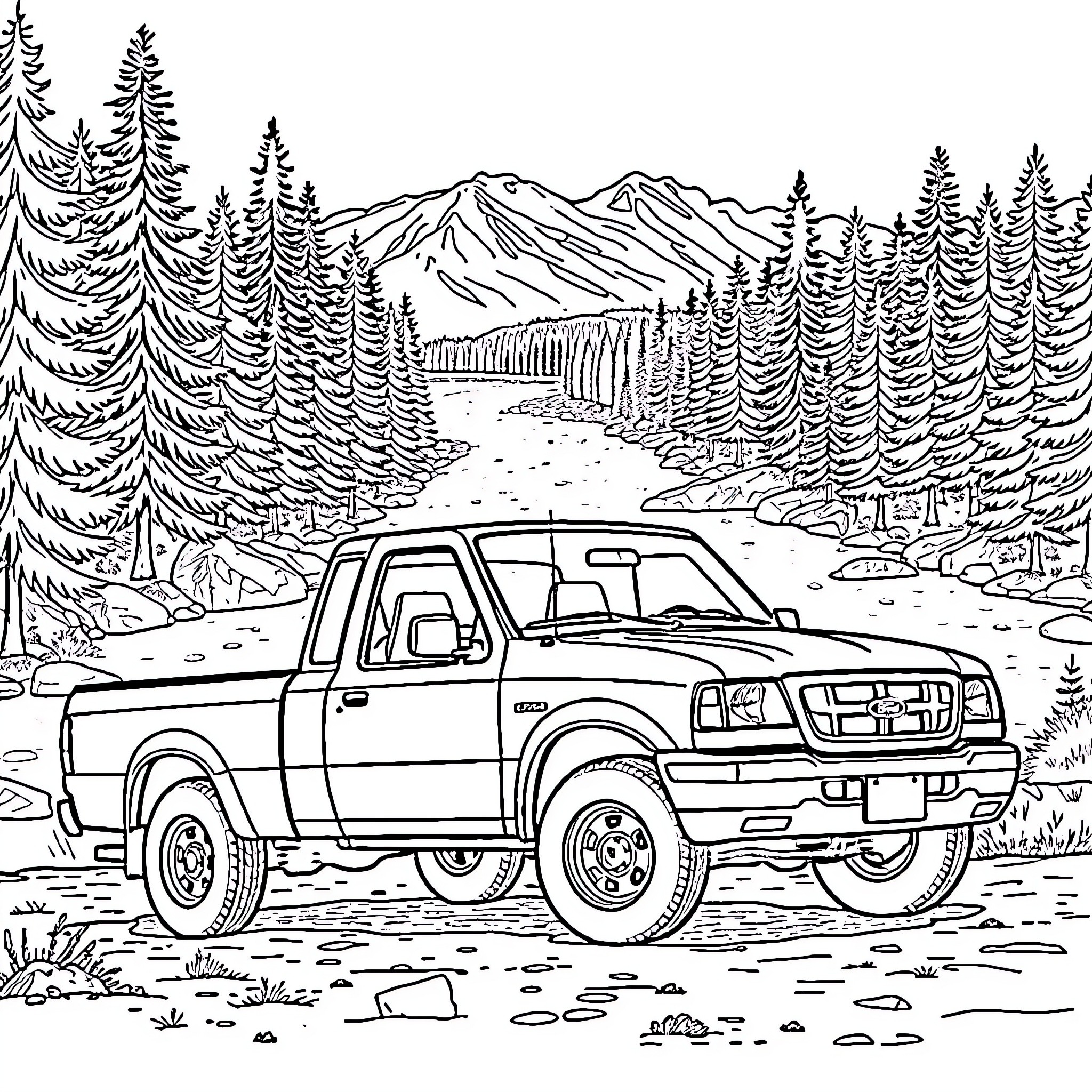 Best Ford Ranger Coloring Pages (Free Printable PDF)