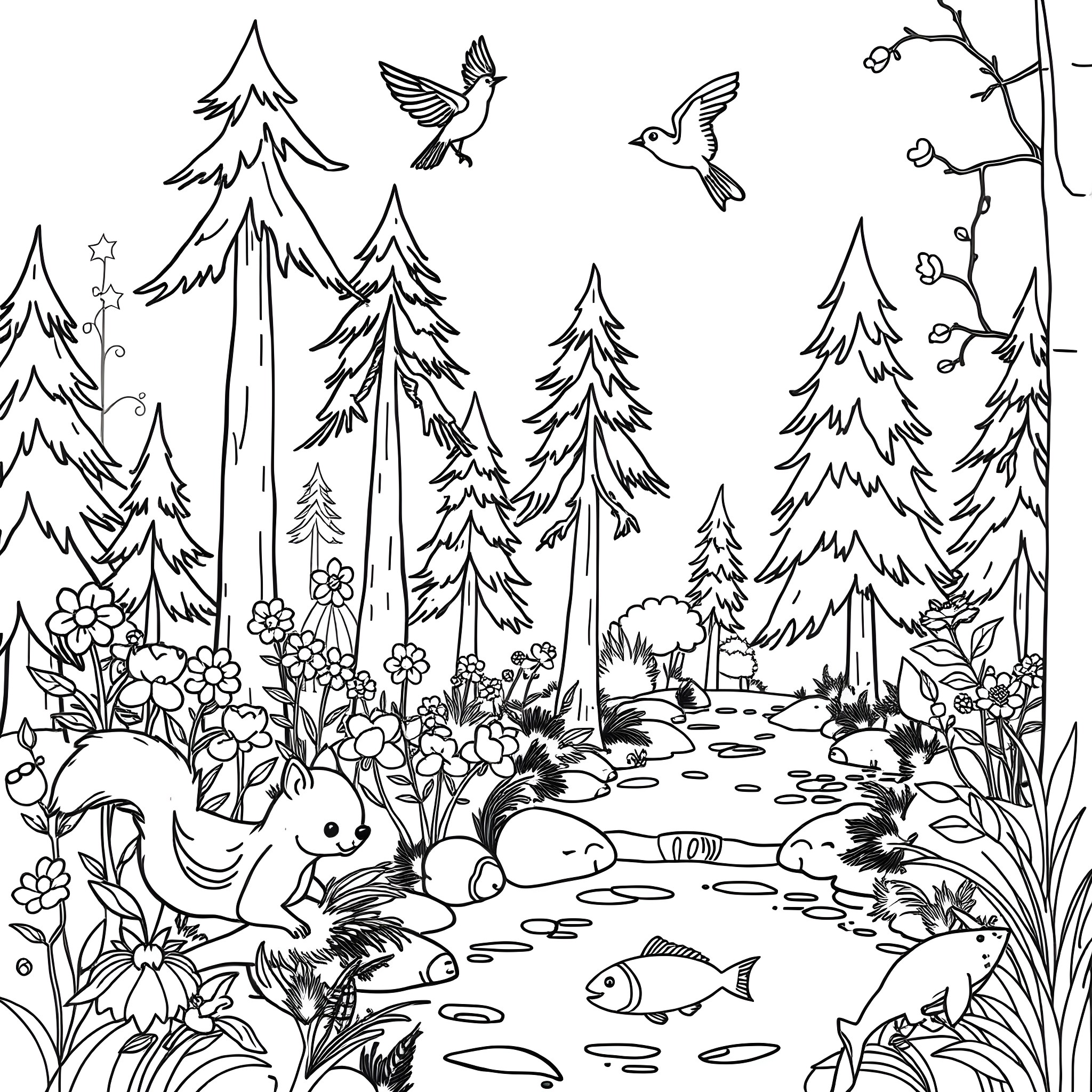 Best Nature Coloring Pages (Free Printable PDF)