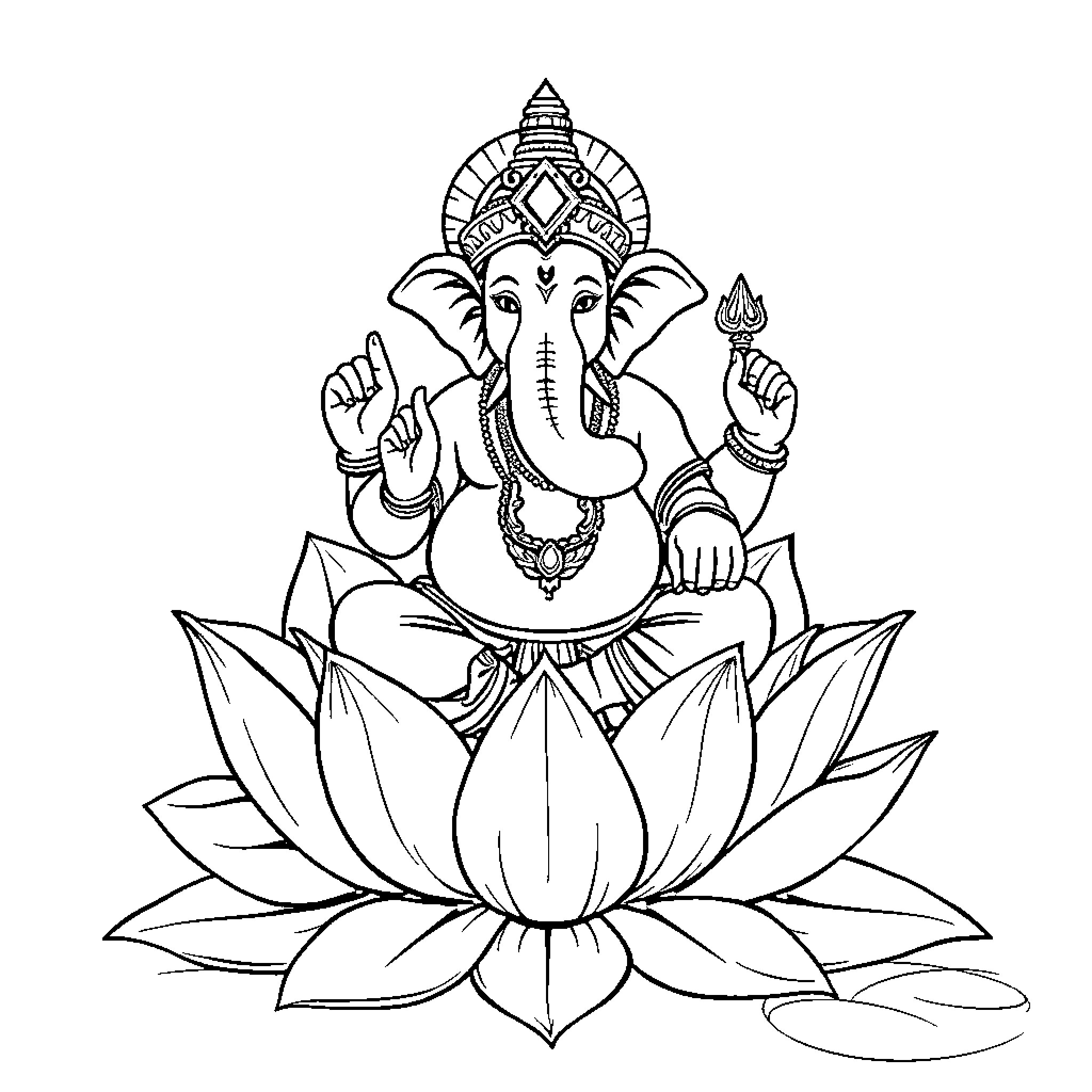 Best Ganesha Coloring Pages (Free Printable PDF)