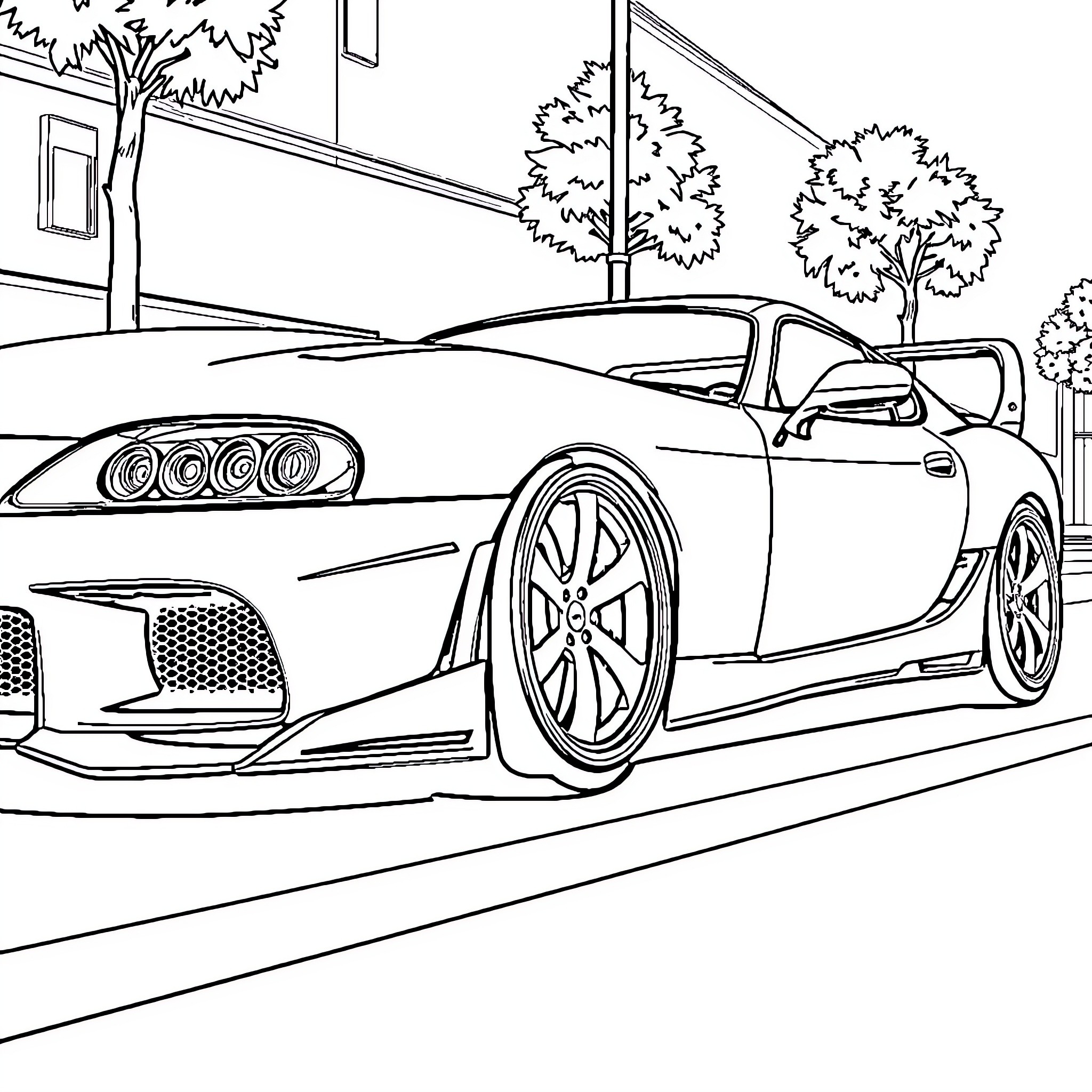 Best Toyota Supra Coloring Pages (Free Printable PDF)