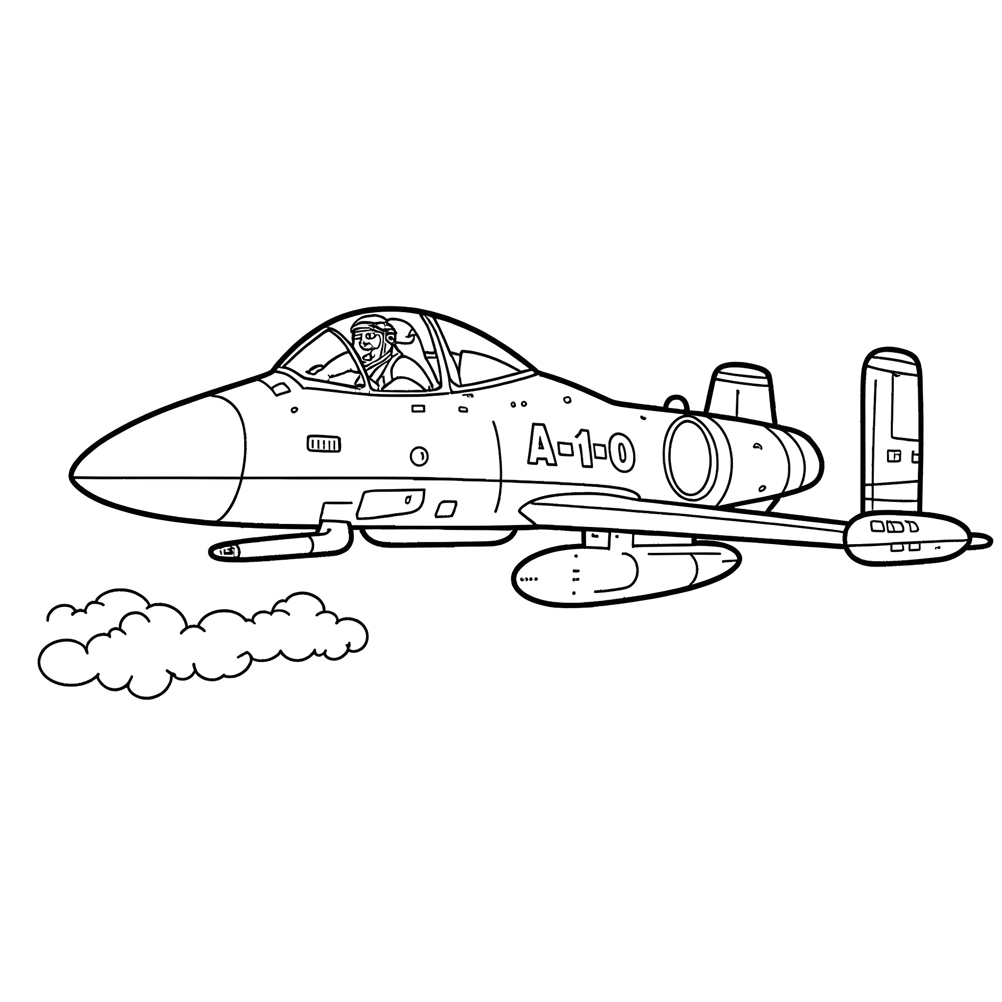 Best A-10 Warthog Coloring Pages (Free Printable PDF)