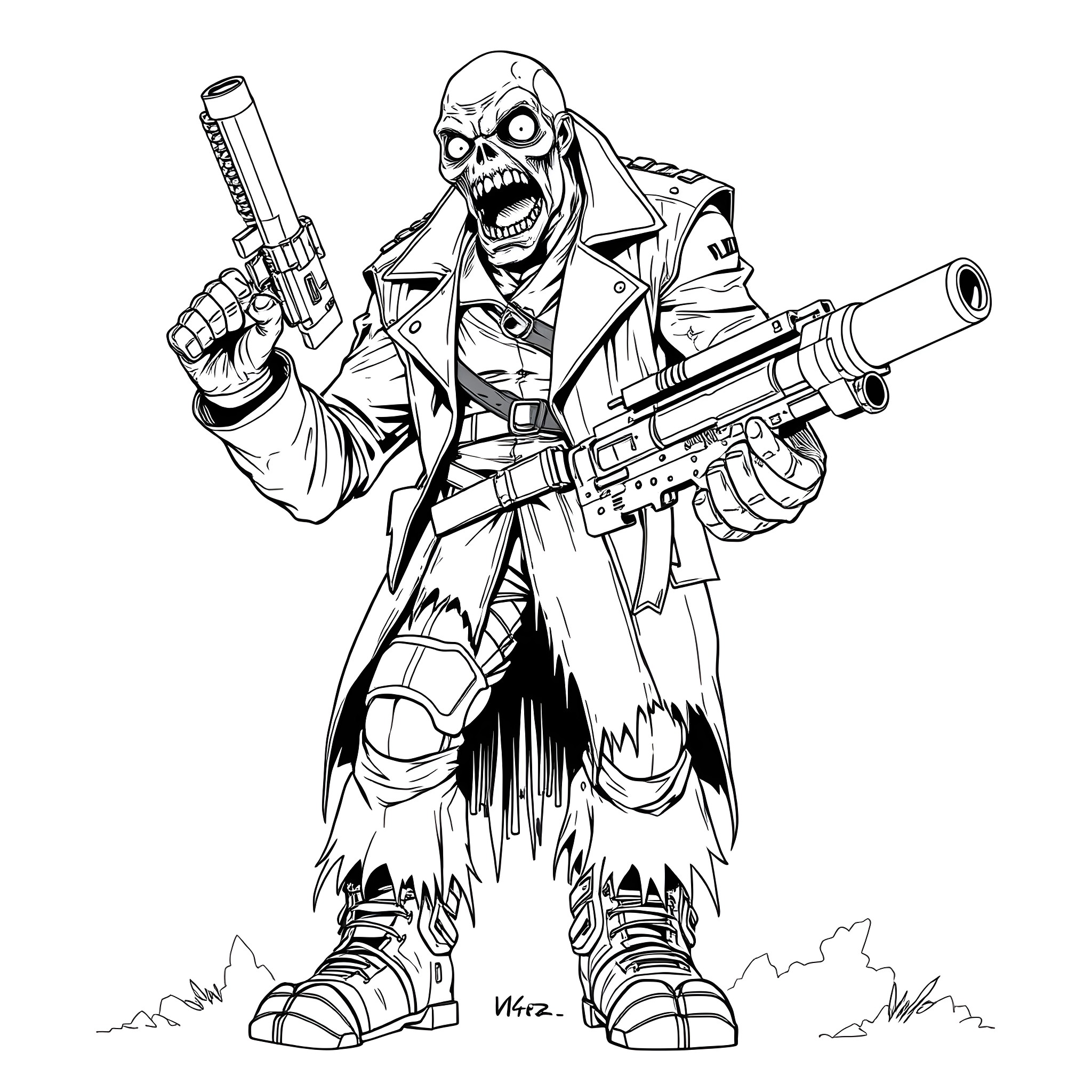 118 Best Zombie Coloring Pages (Free Printable PDFs)
