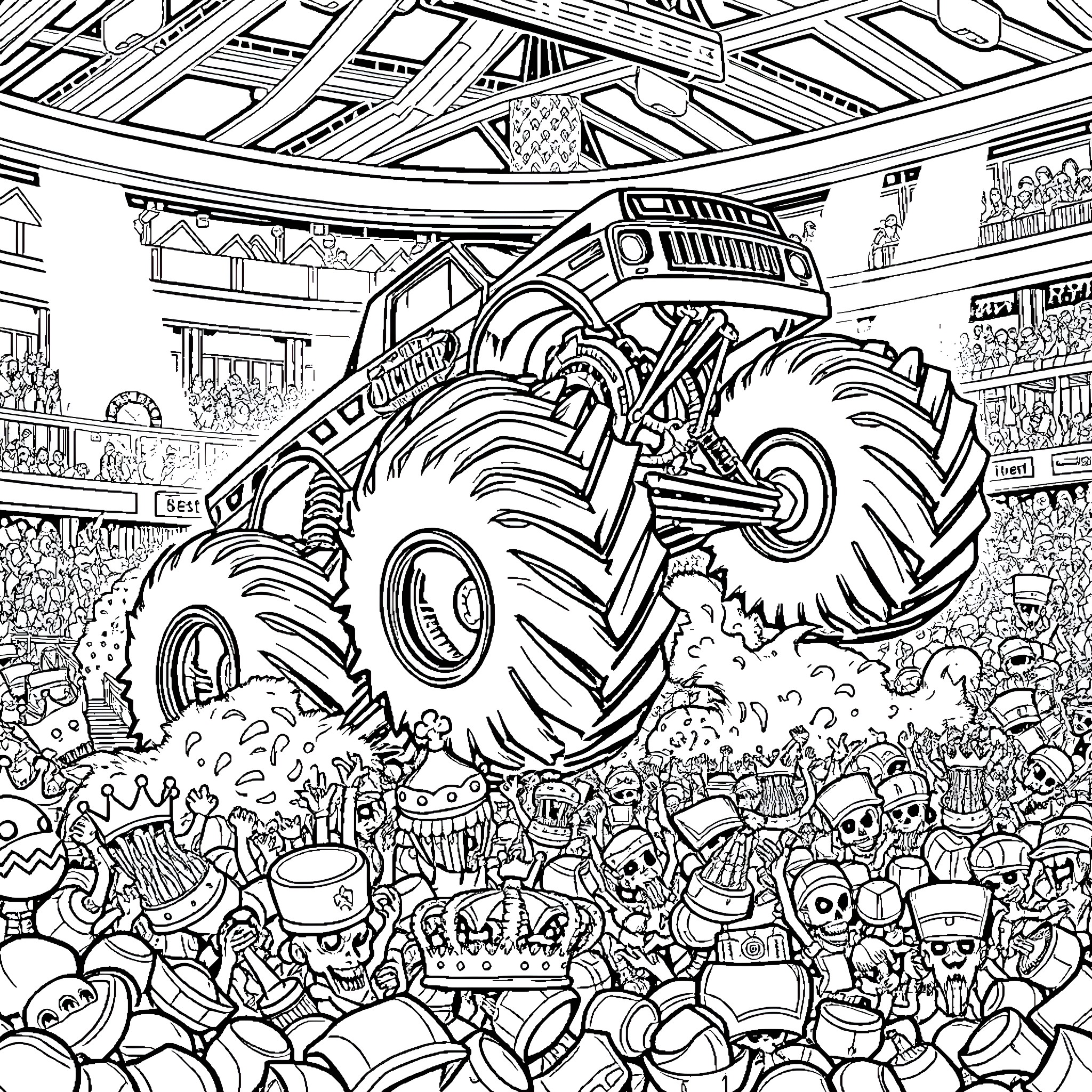 431 Best Monster Truck Coloring Pages (Free Printable PDFs)