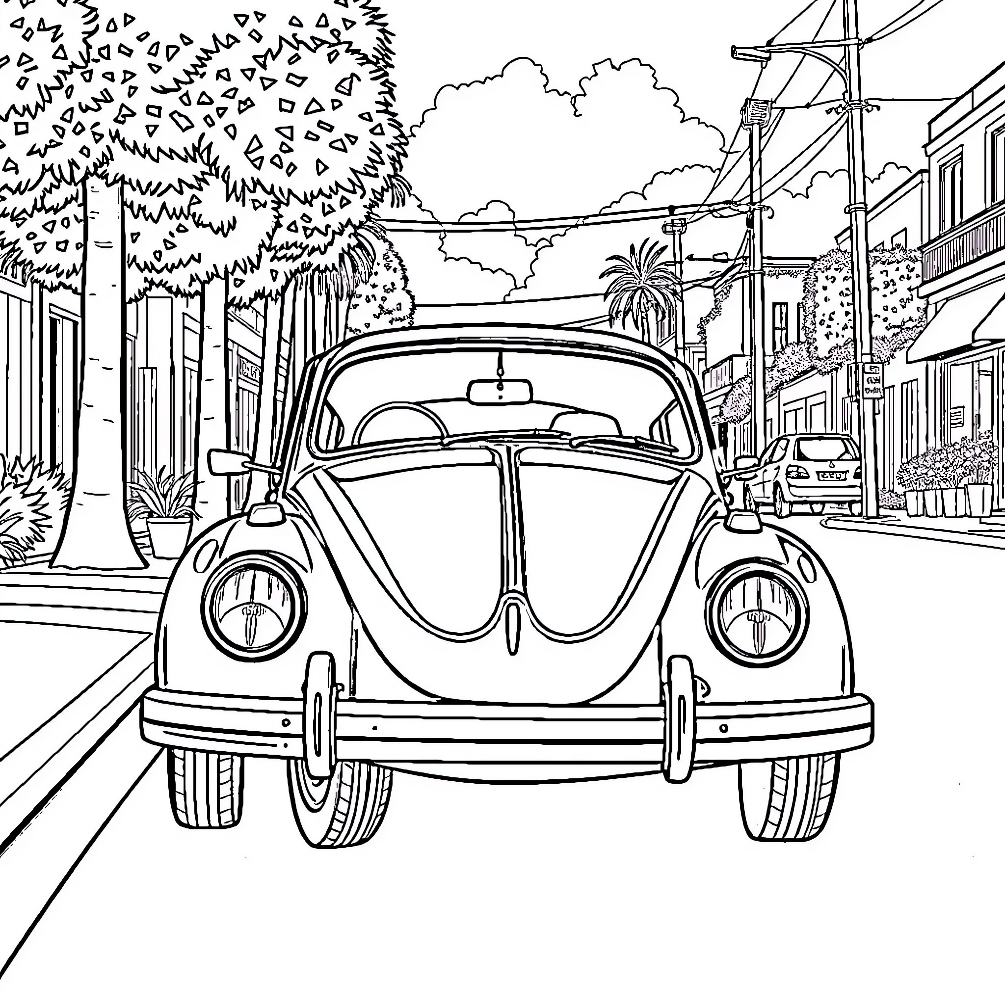 Best Volkswagen Beetle Coloring Pages (Free Printable PDF)