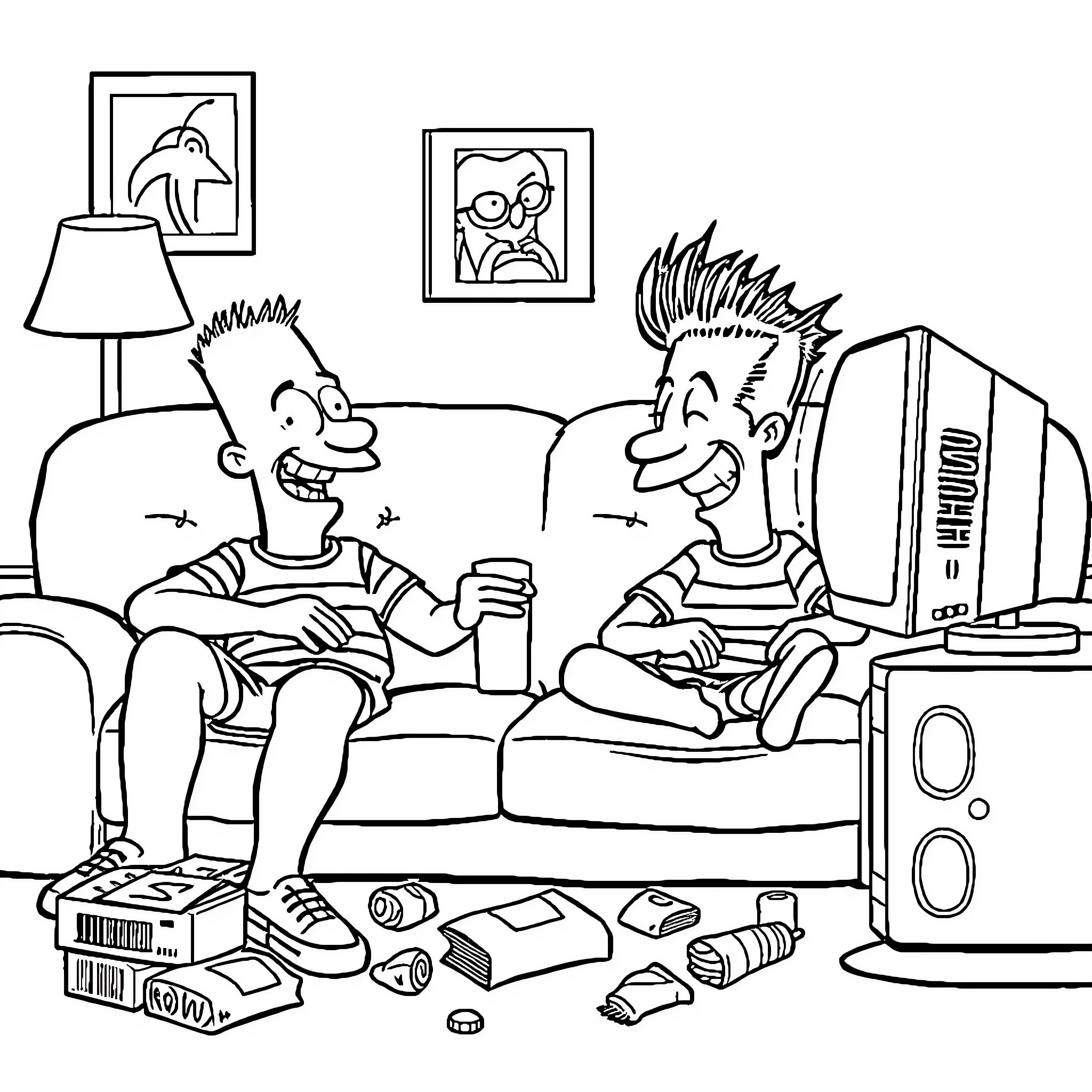 Best Beavis and Butthead Coloring Pages (Free Printable PDF)