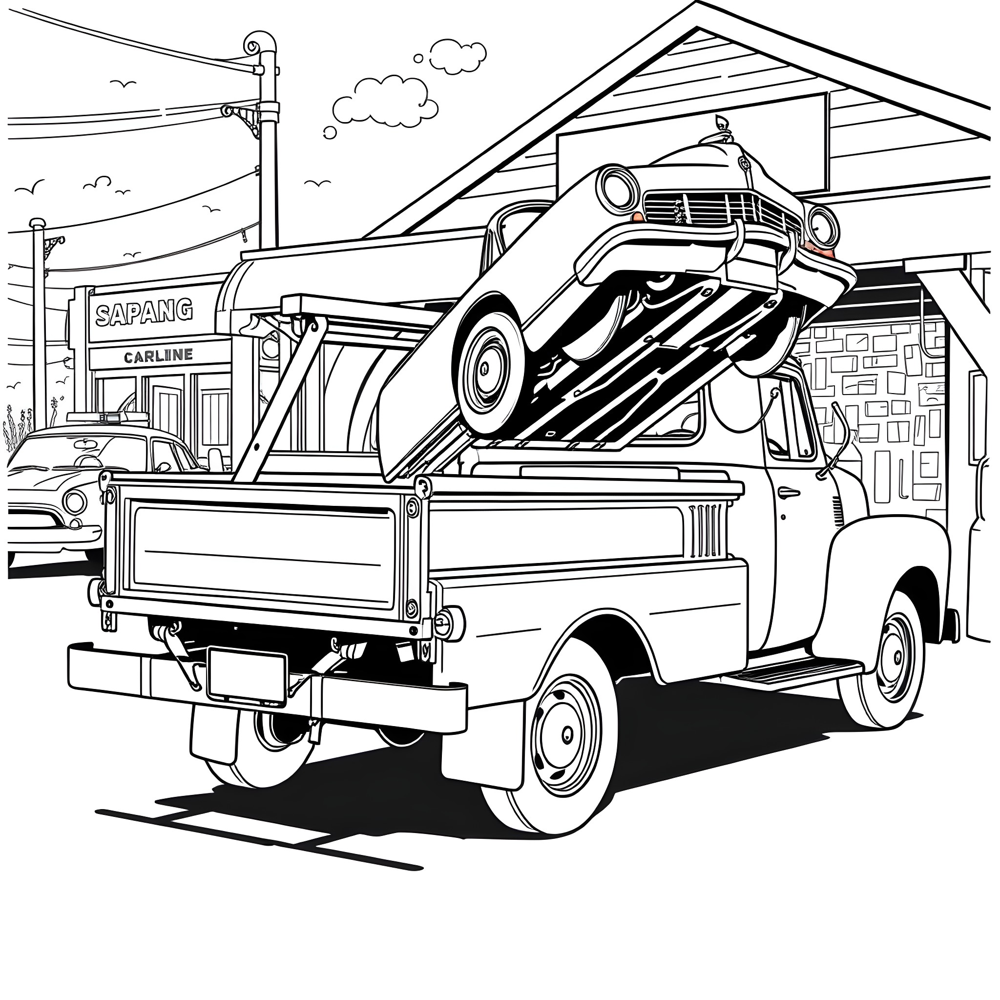 Best Motor Coloring Pages (Free Printable PDF)