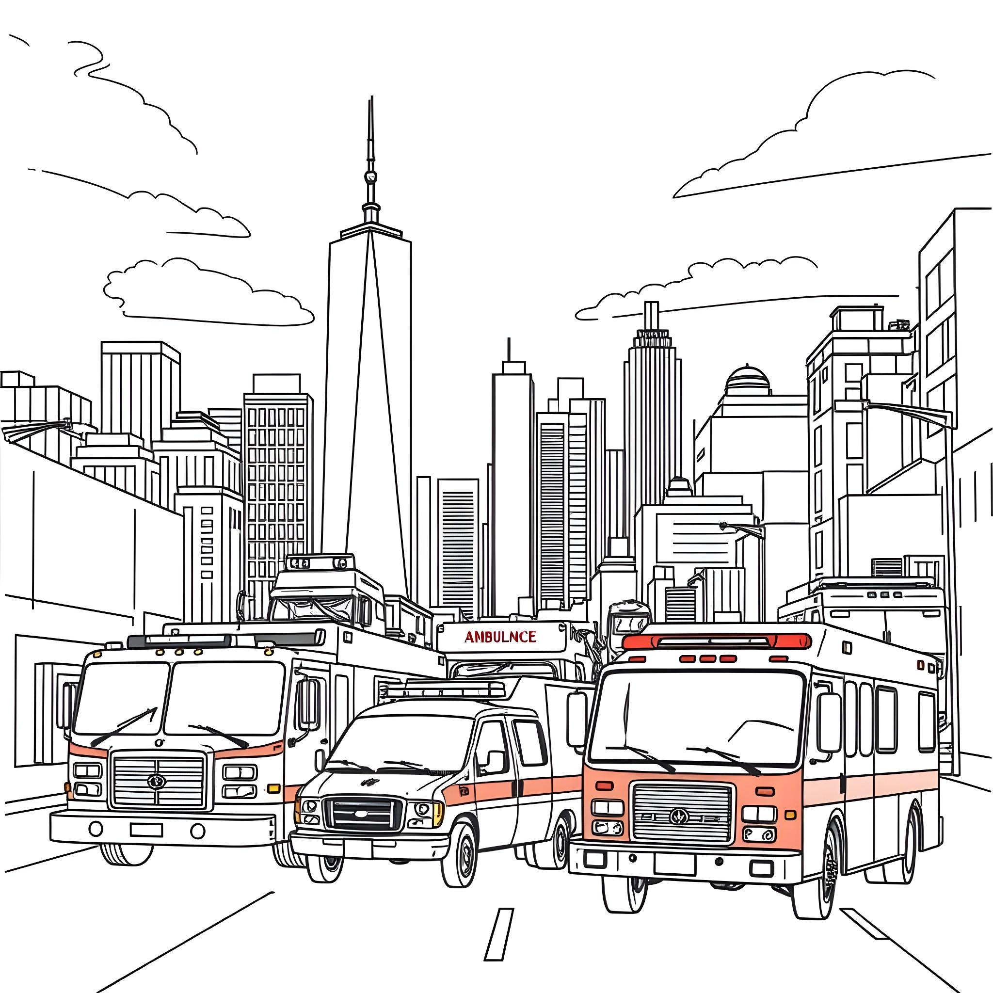 Best Emergency Vehicle Coloring Pages (Free Printable PDF)