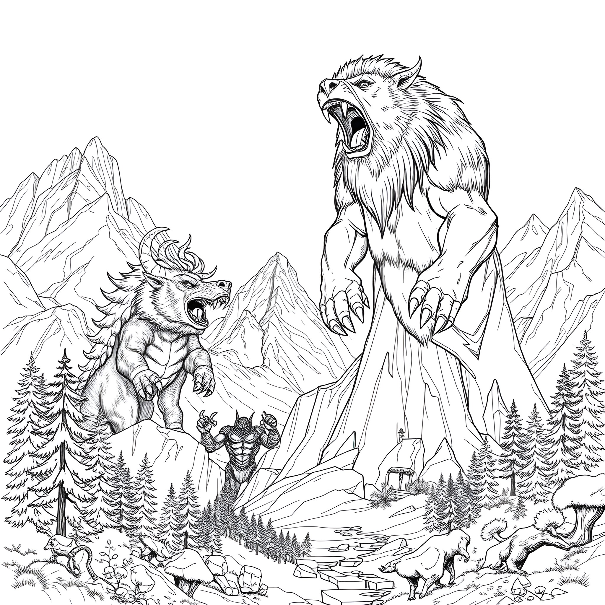 Best Beast Coloring Pages (Free Printable PDF)