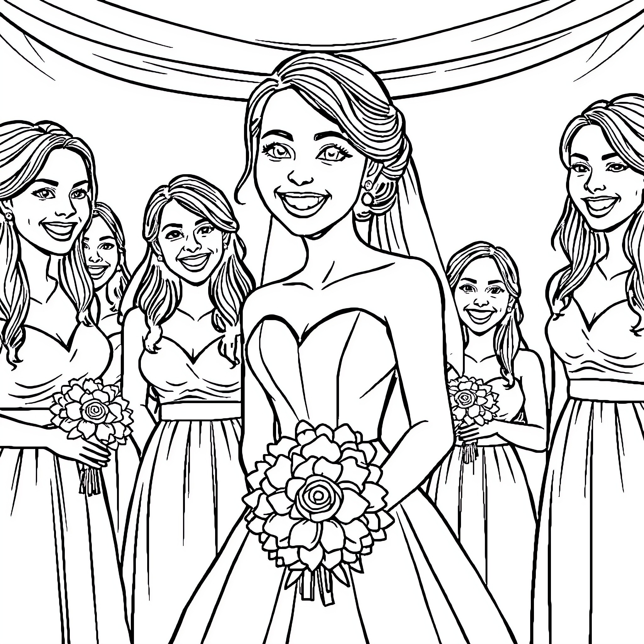 Best Bride Coloring Pages (Free Printable PDF)