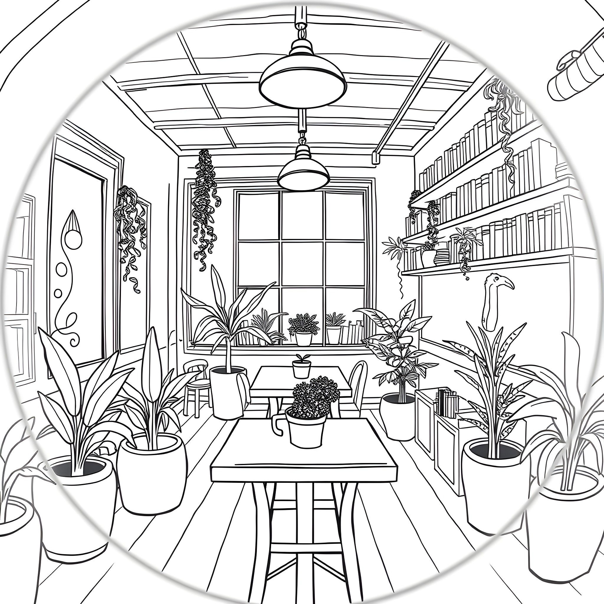 Best Cafe Coloring Pages (Free Printable PDF)