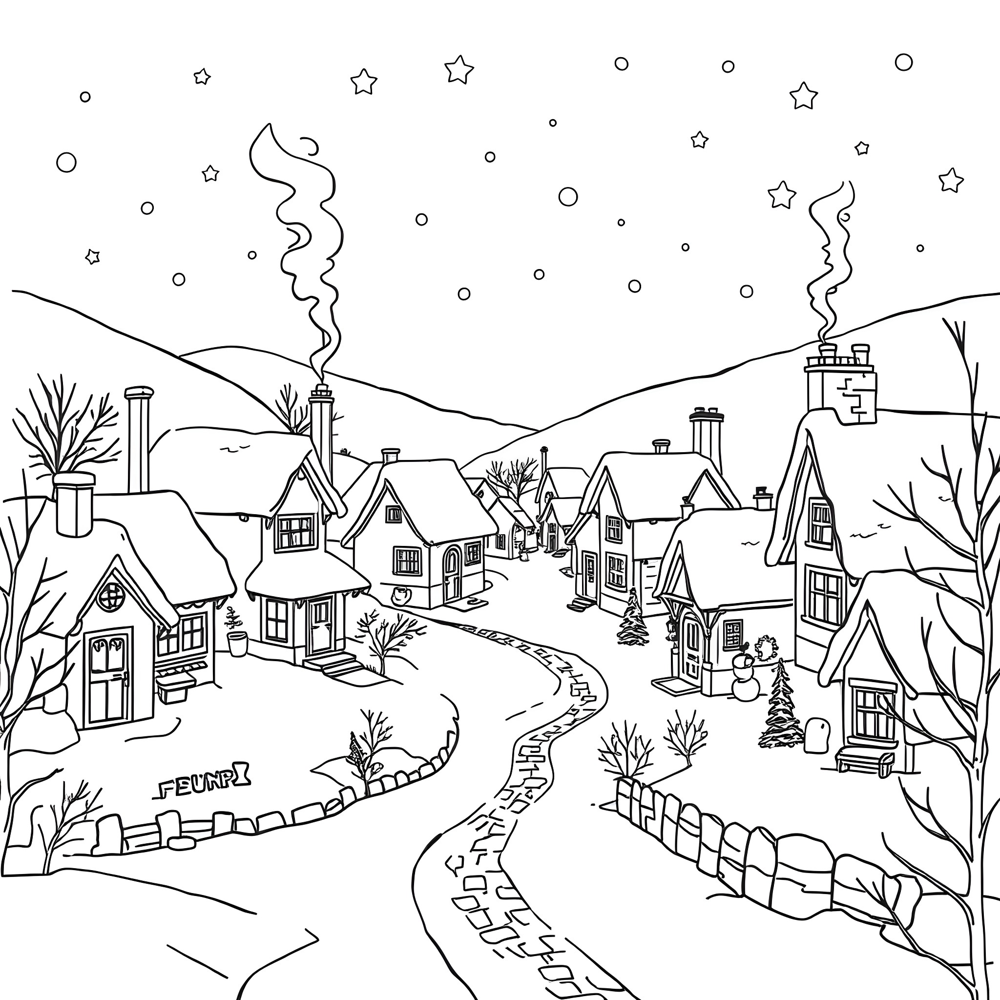 Best Village Coloring Pages (Free Printable PDF)