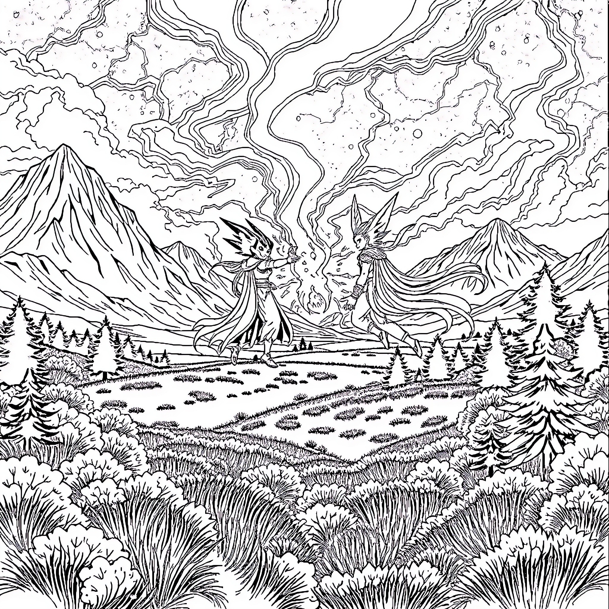 40 Best Sangoku Coloring Pages (Free Printable PDFs)