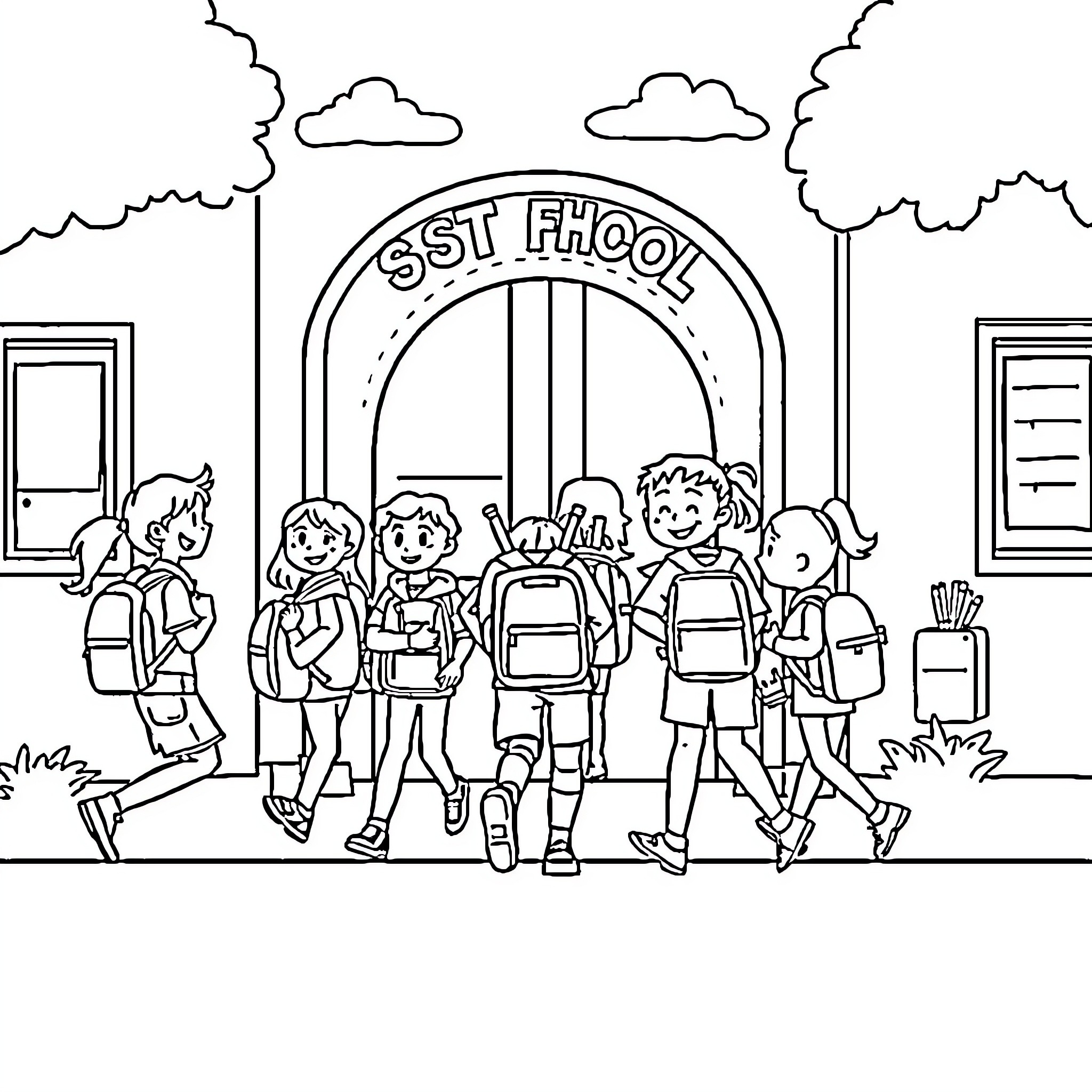 Best School Coloring Pages (Free Printable PDF)