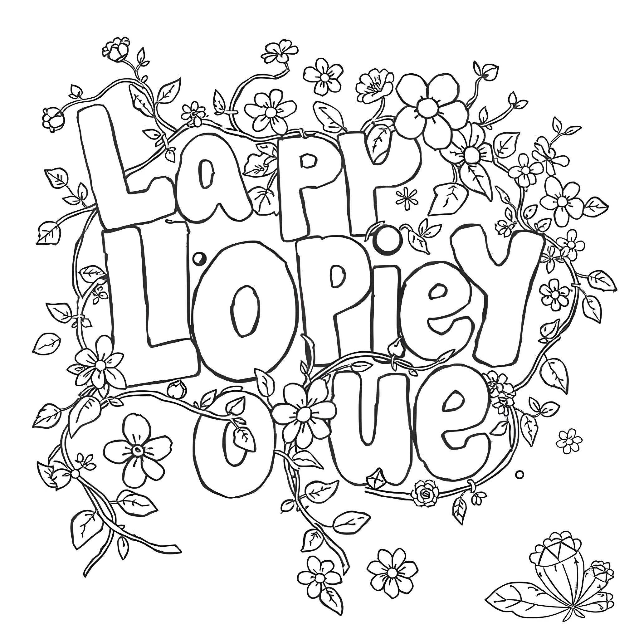 Best Word Coloring Pages (Free Printable PDF)