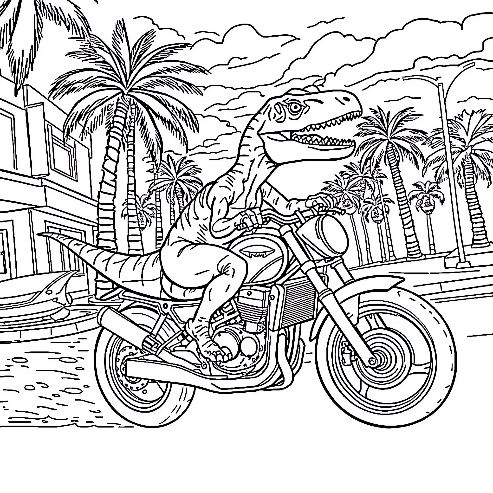 32 Best Velociraptor Coloring Pages (Free Printable PDFs)