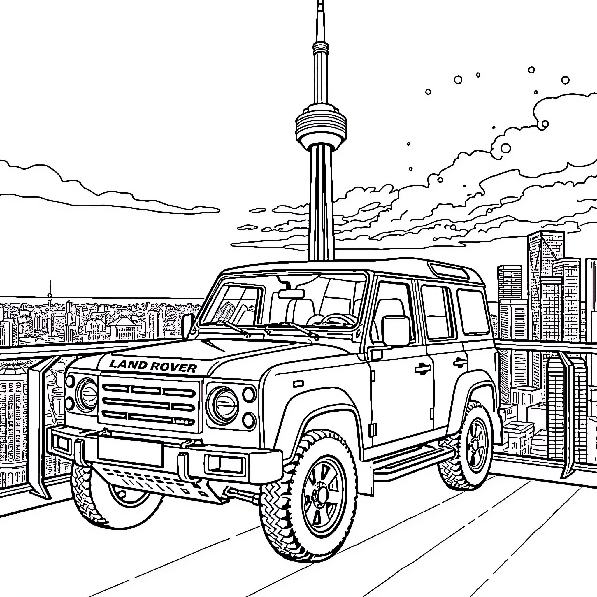 Best Land Rover Coloring Pages (Free Printable PDF)