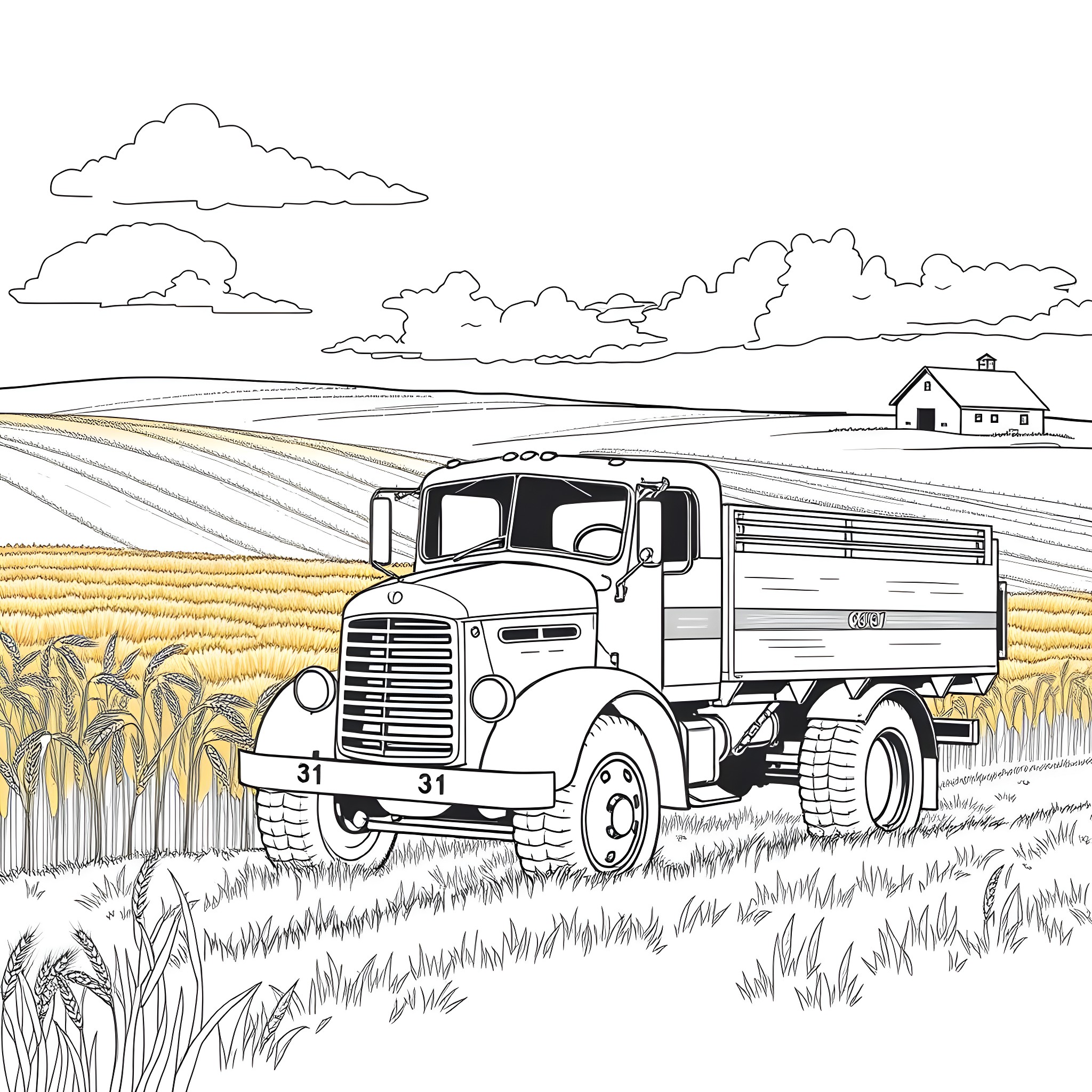 16 Best Grain Pickup Coloring Pages (Free Printable PDFs)