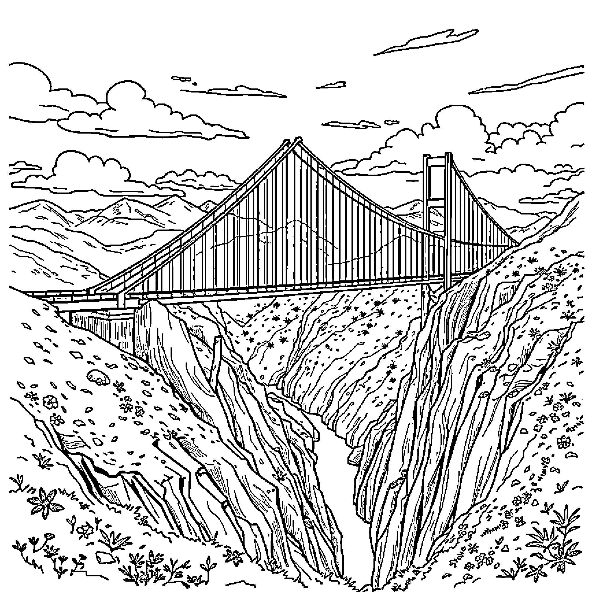 Best Bridge Coloring Pages (Free Printable PDF)