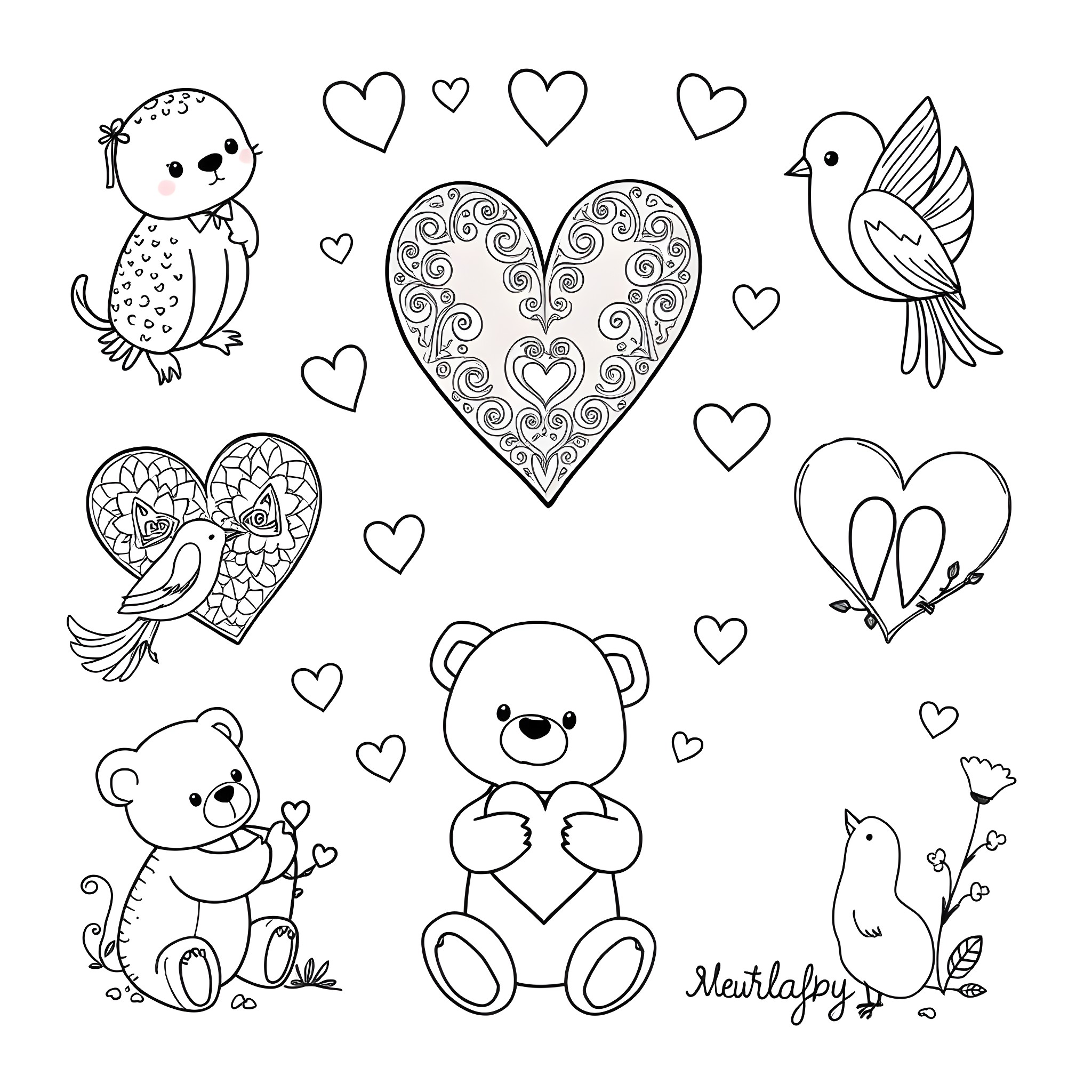 153 Best Heart Coloring Pages (Free Printable PDFs)