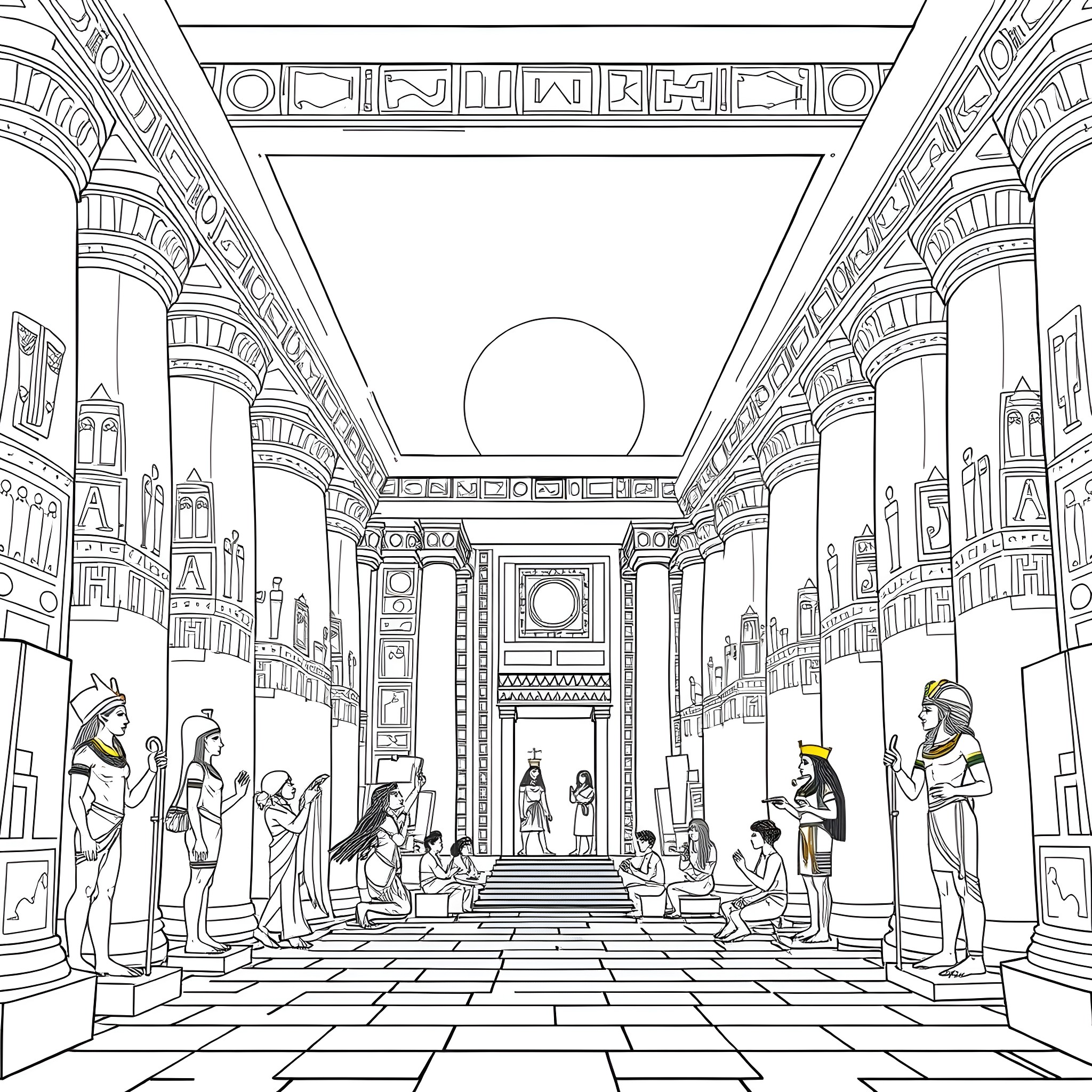 1 Best Colossi of Memnon Coloring Pages (Free Printable PDFs)
