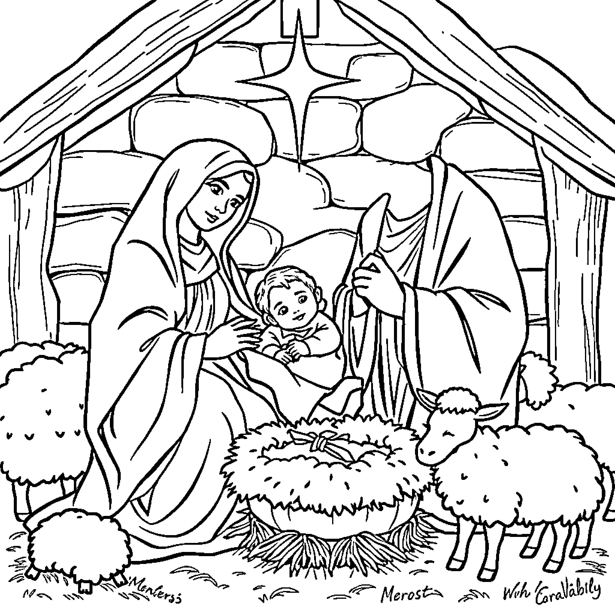 Best Holy Family Coloring Pages (Free Printable PDF)