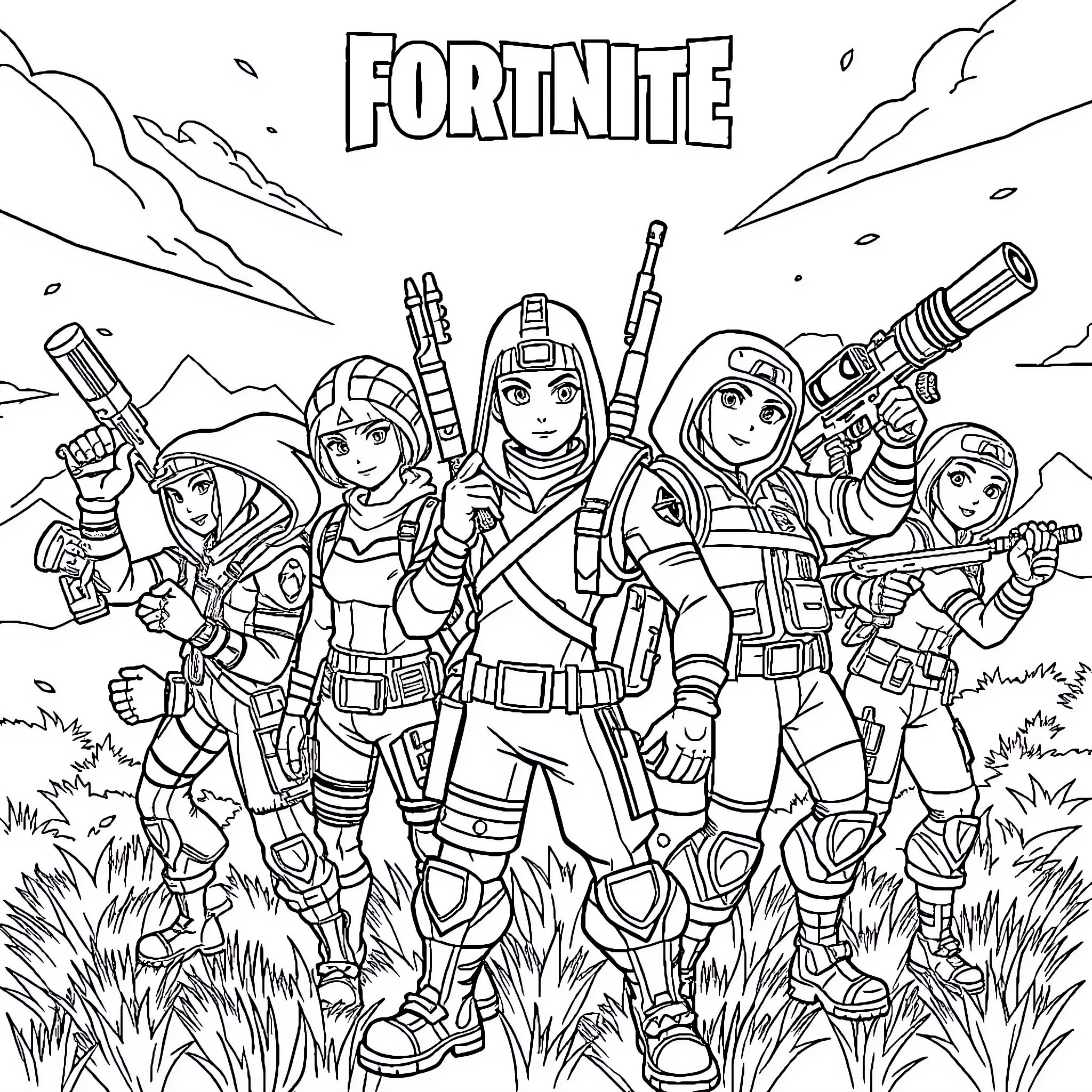 Best Fortnite Character Coloring Pages (Free Printable PDF)