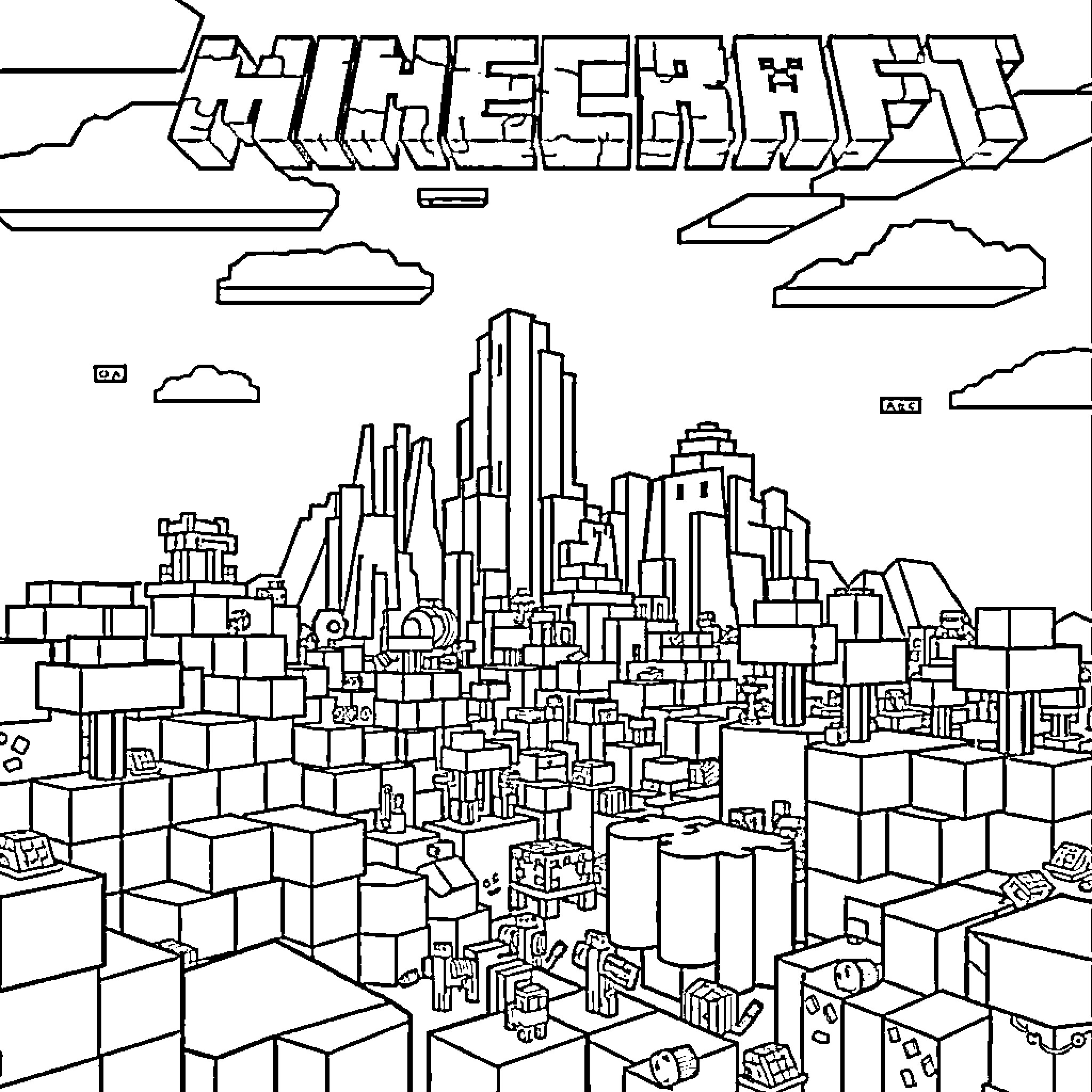 Best Minecraft Coloring Pages (Free Printable PDF)