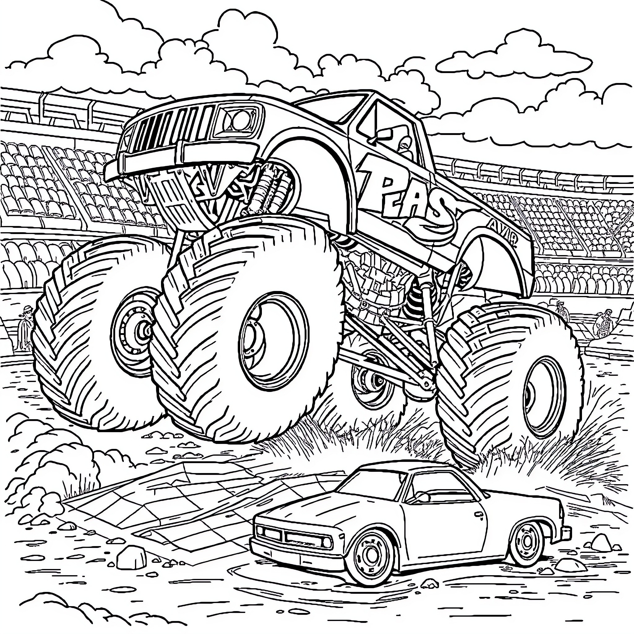 Best Monster Truck Coloring Pages (Free Printable PDF)