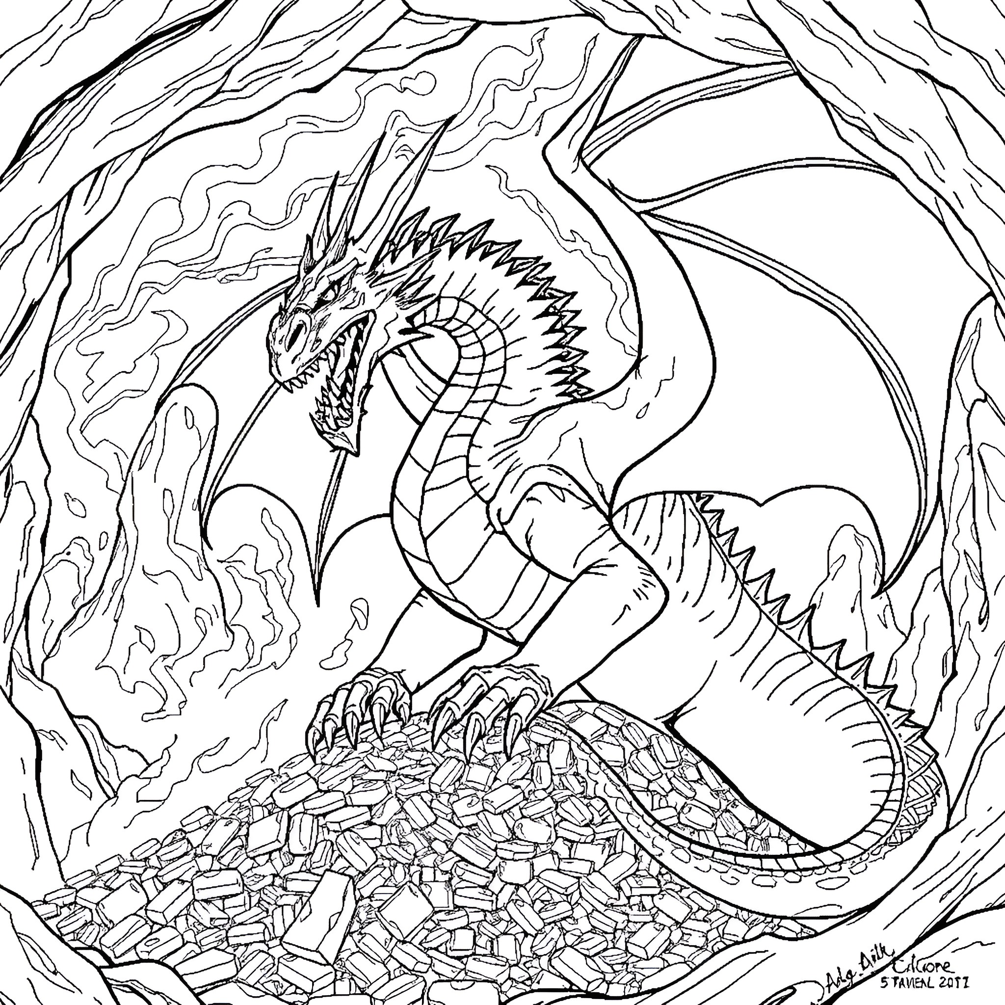 4 Best Smaug Coloring Pages (Free Printable PDFs)