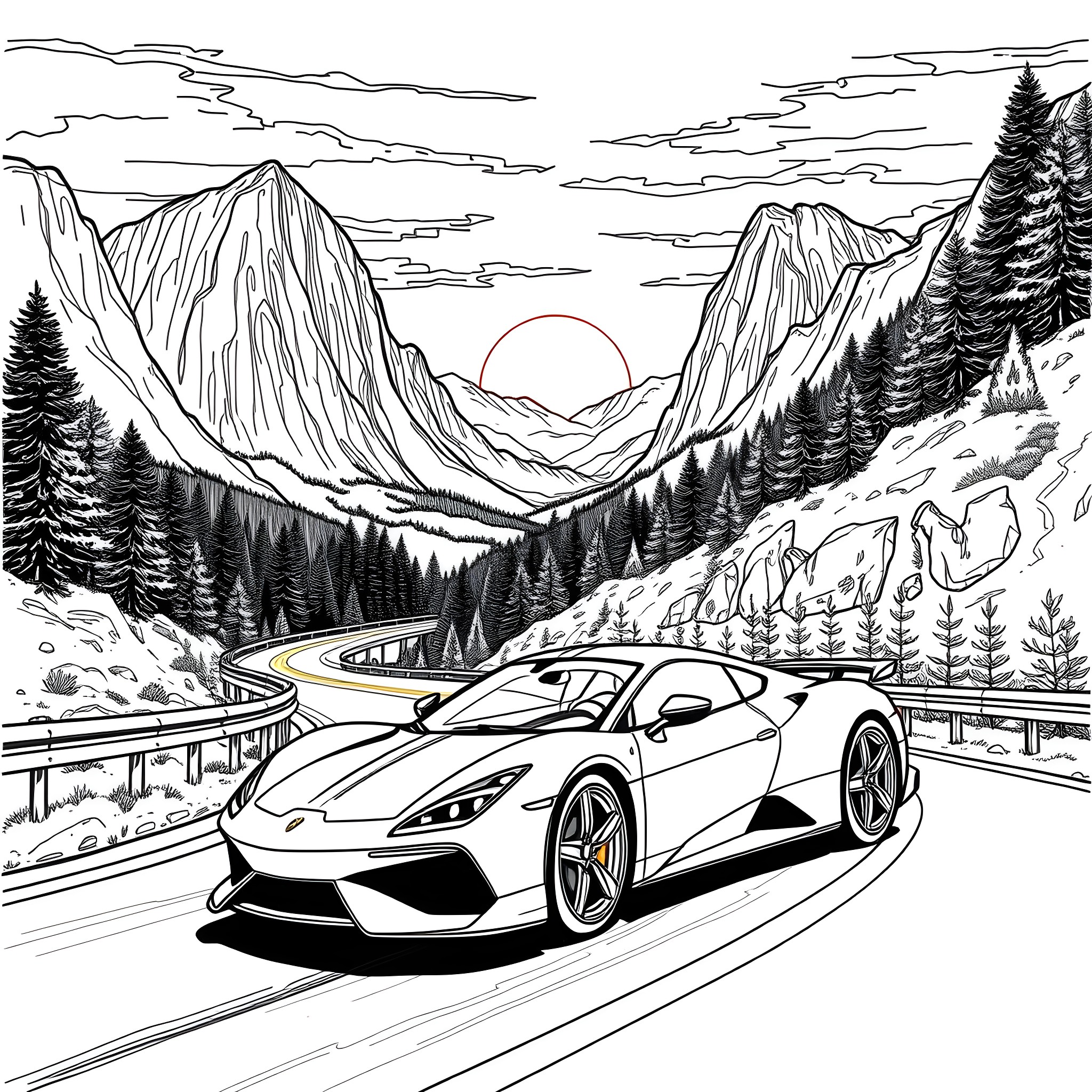 101 Best Car Coloring Pages (Free Printable PDFs)