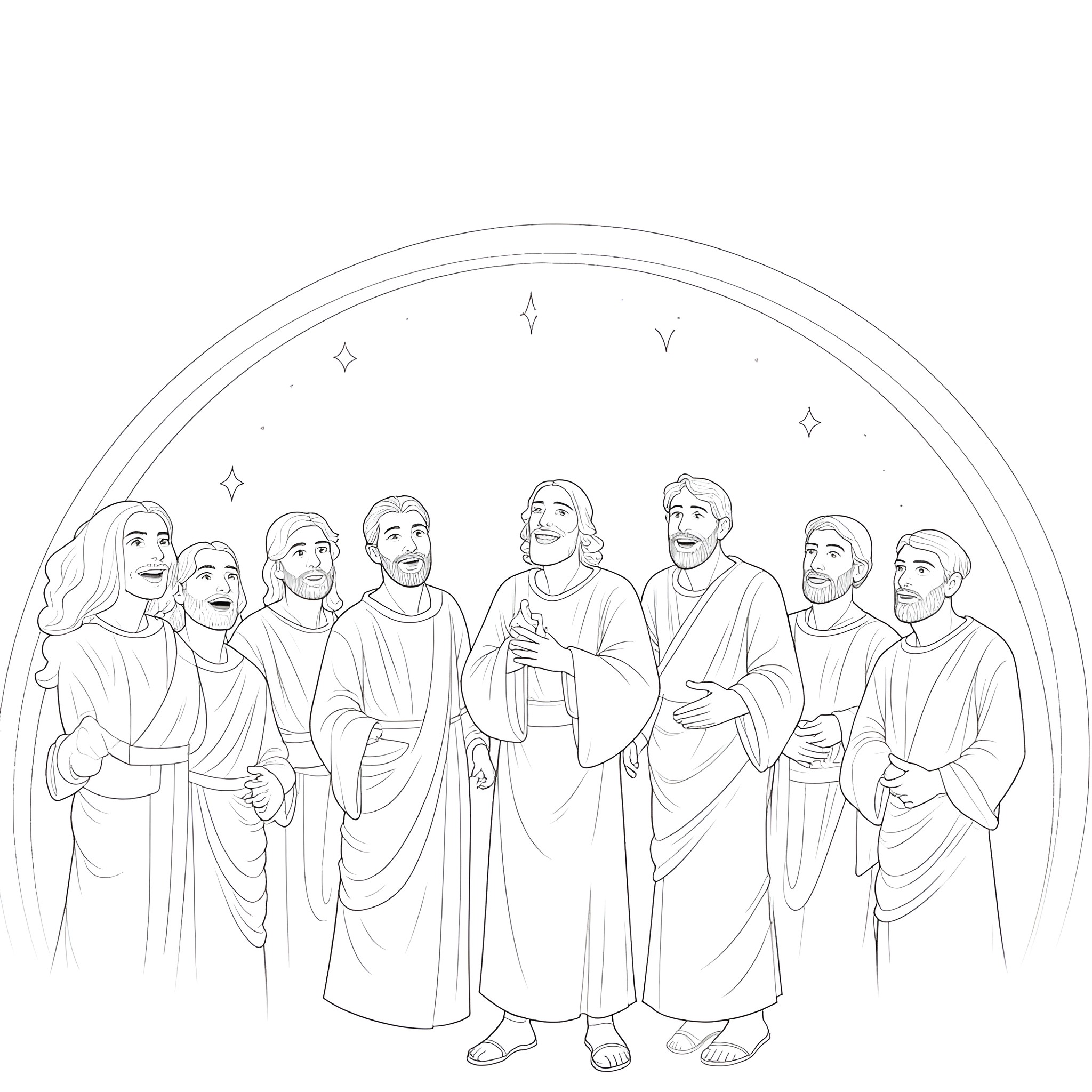 1 Best Disciple Coloring Pages (Free Printable PDFs)