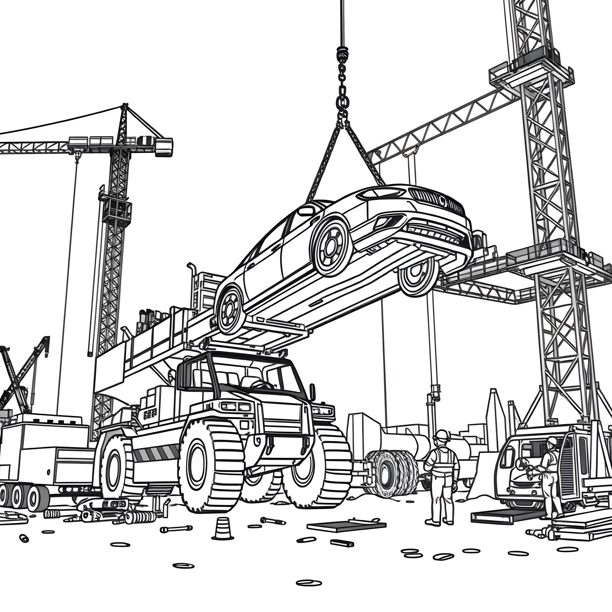 Best Construction Vehicle Coloring Pages (Free Printable PDF)