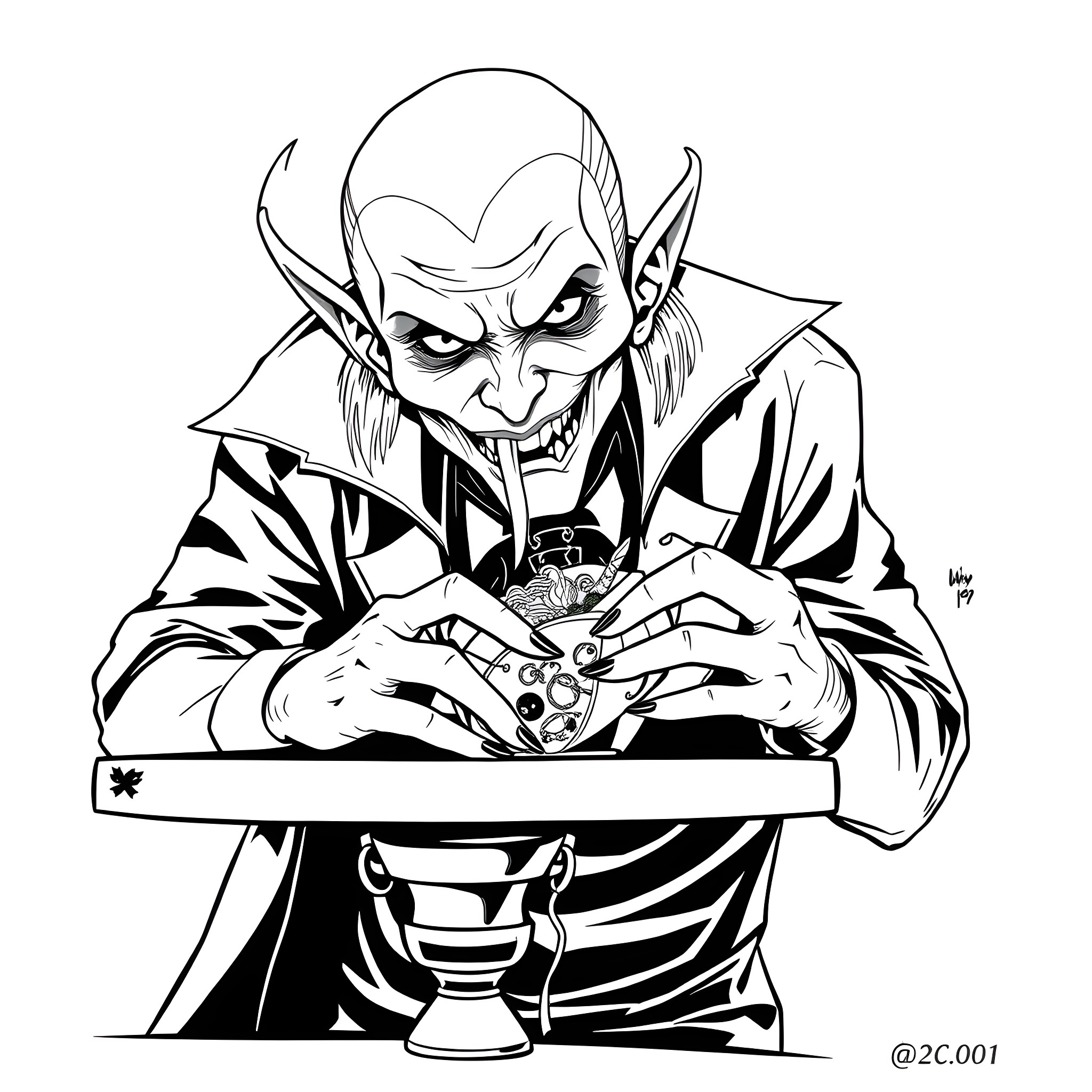 Best Vampire Coloring Pages (Free Printable PDF)
