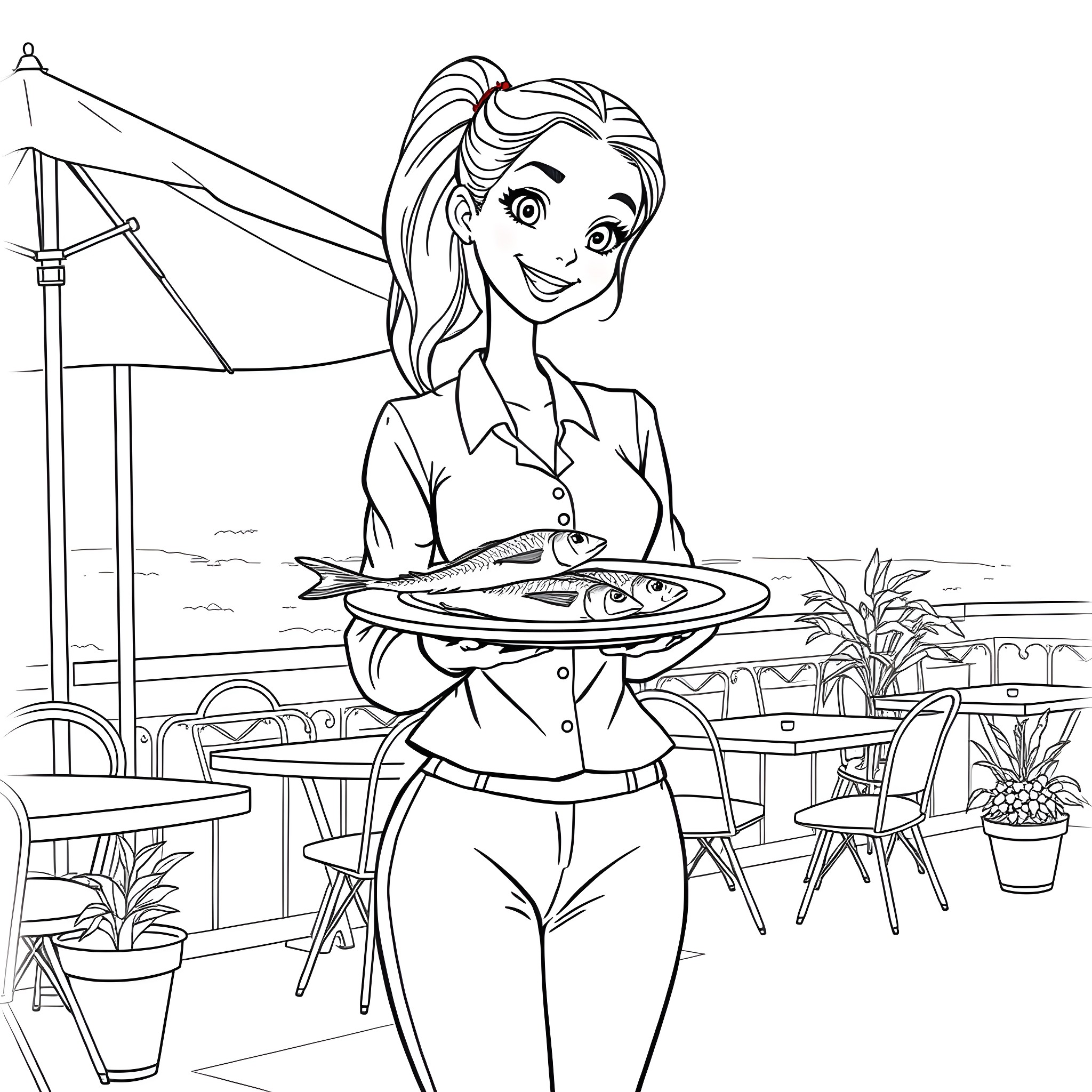 41 Best Waitress Coloring Pages (Free Printable PDFs)