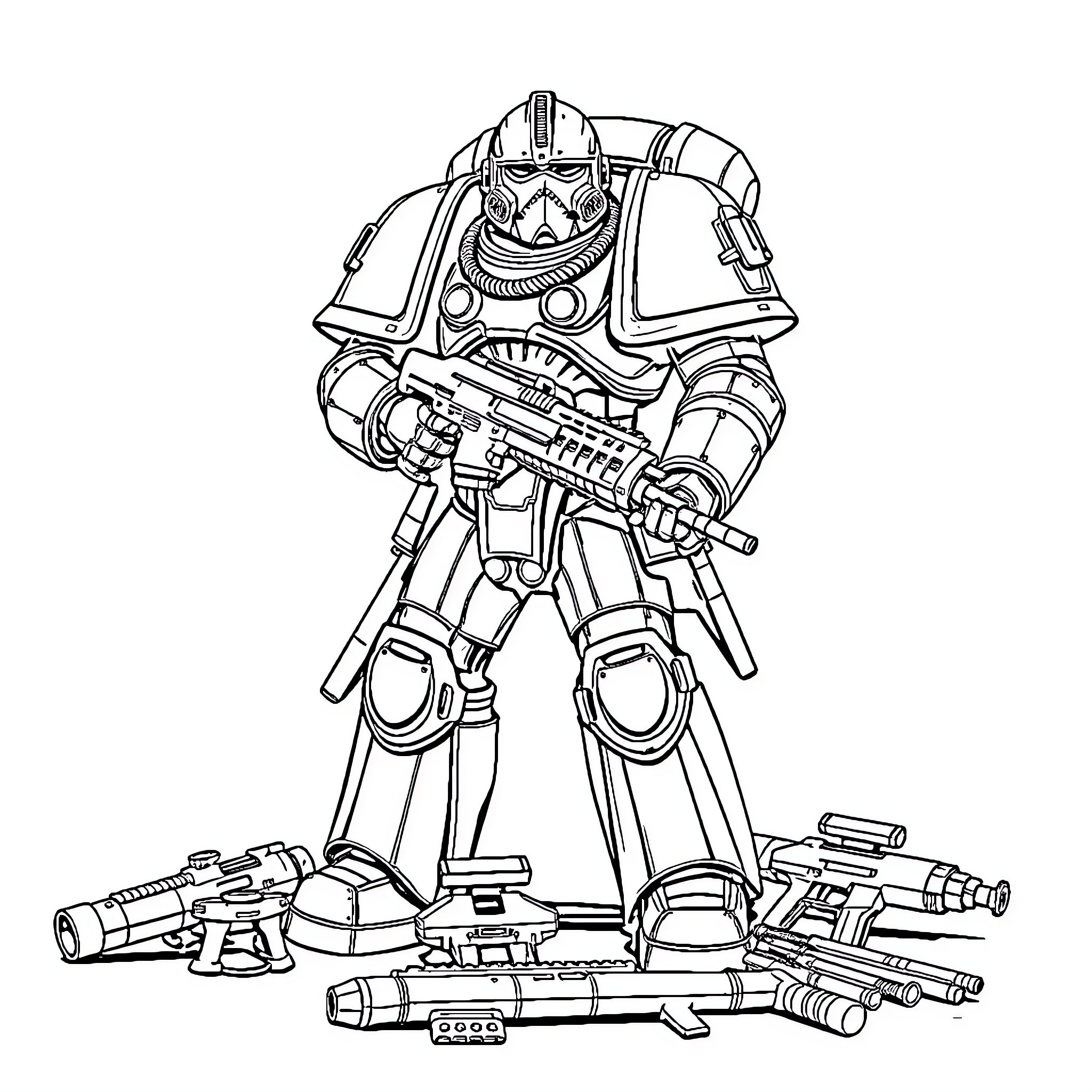 Best Space Marine Coloring Pages (Free Printable PDF)