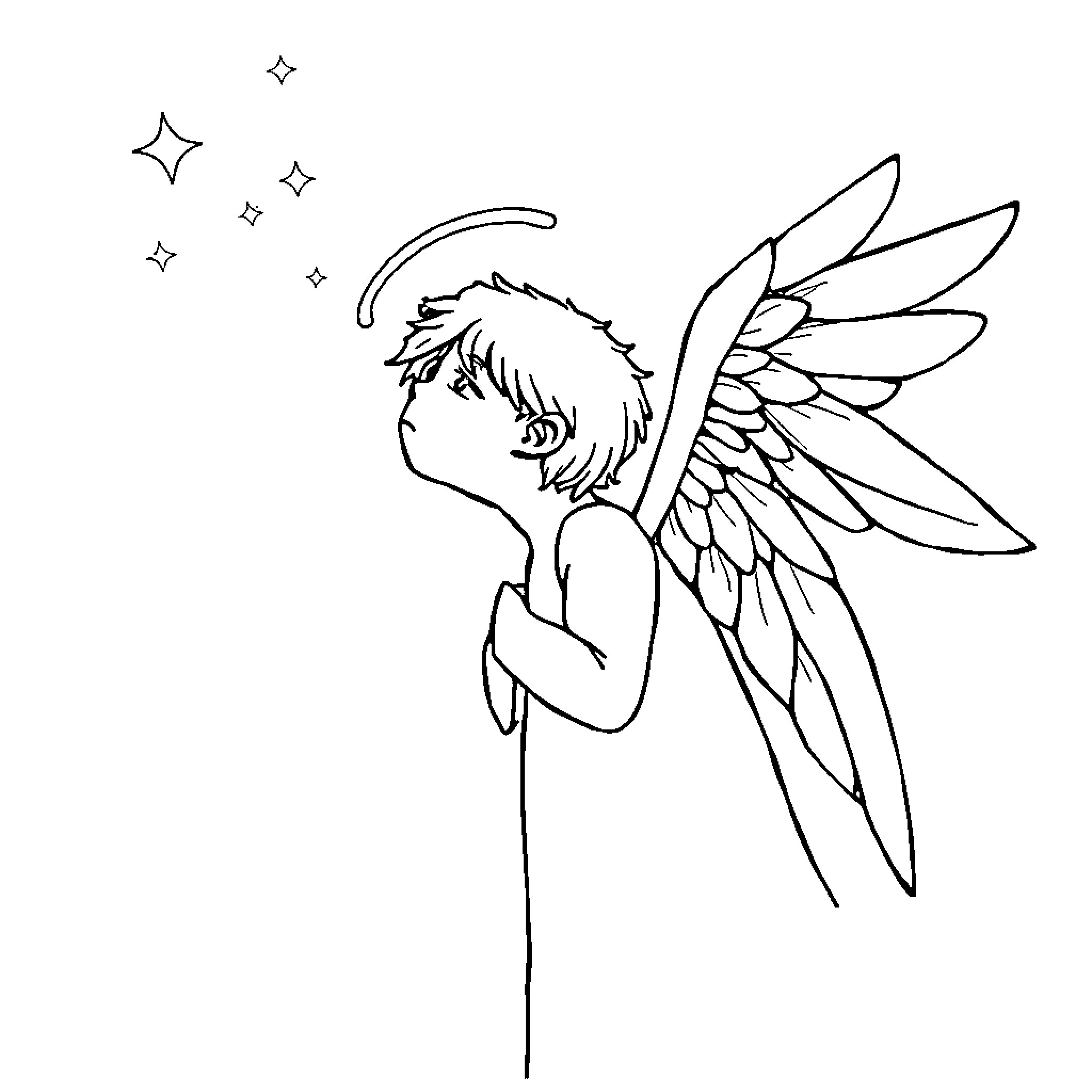 Best Fallen Angel Coloring Pages (Free Printable PDF)