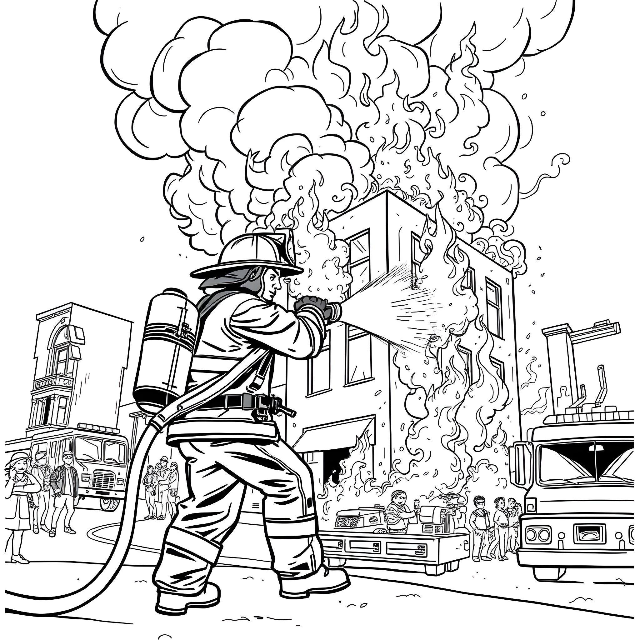 Best Fireman Coloring Pages (Free Printable PDF)