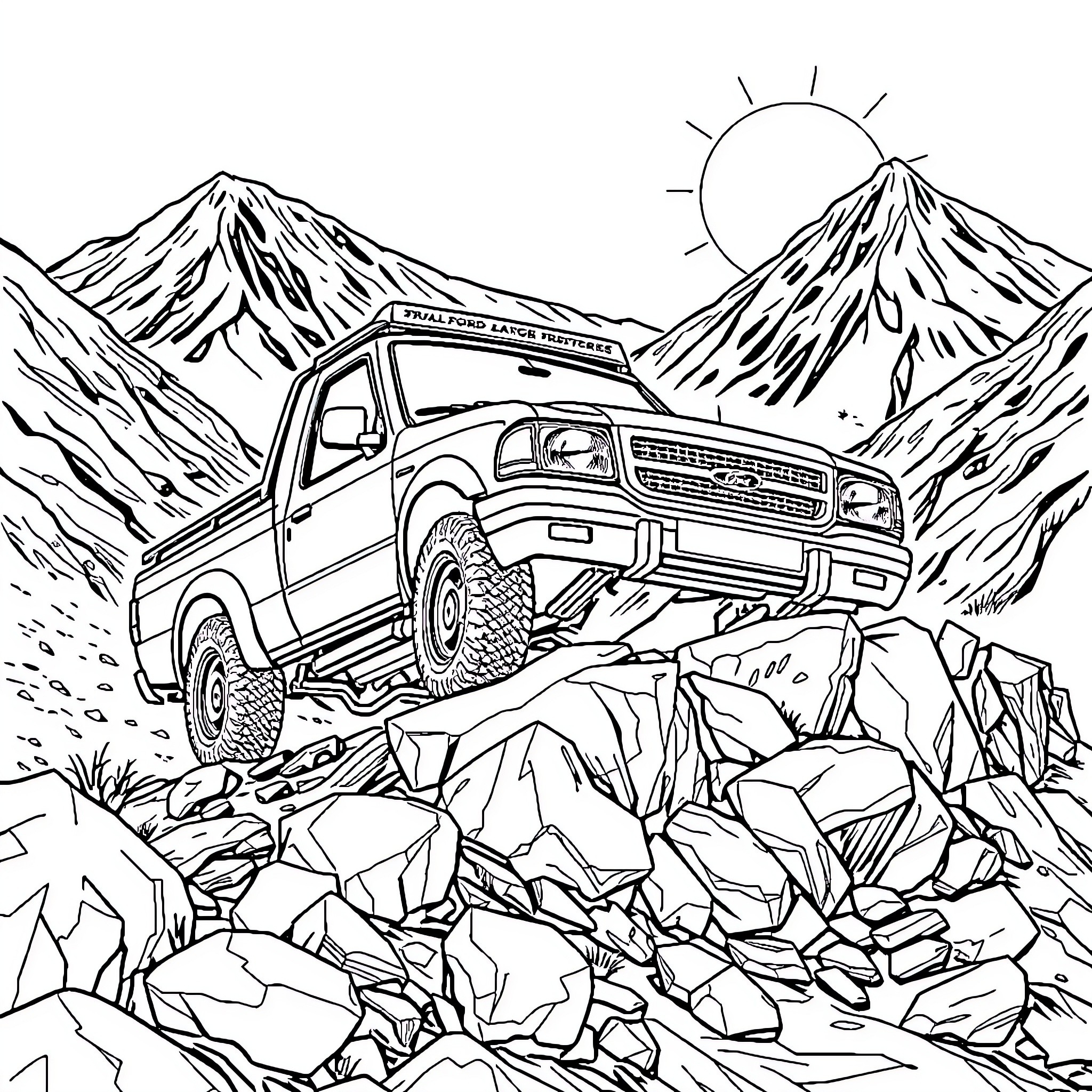 Best Ford Ranger Coloring Pages (Free Printable PDF)