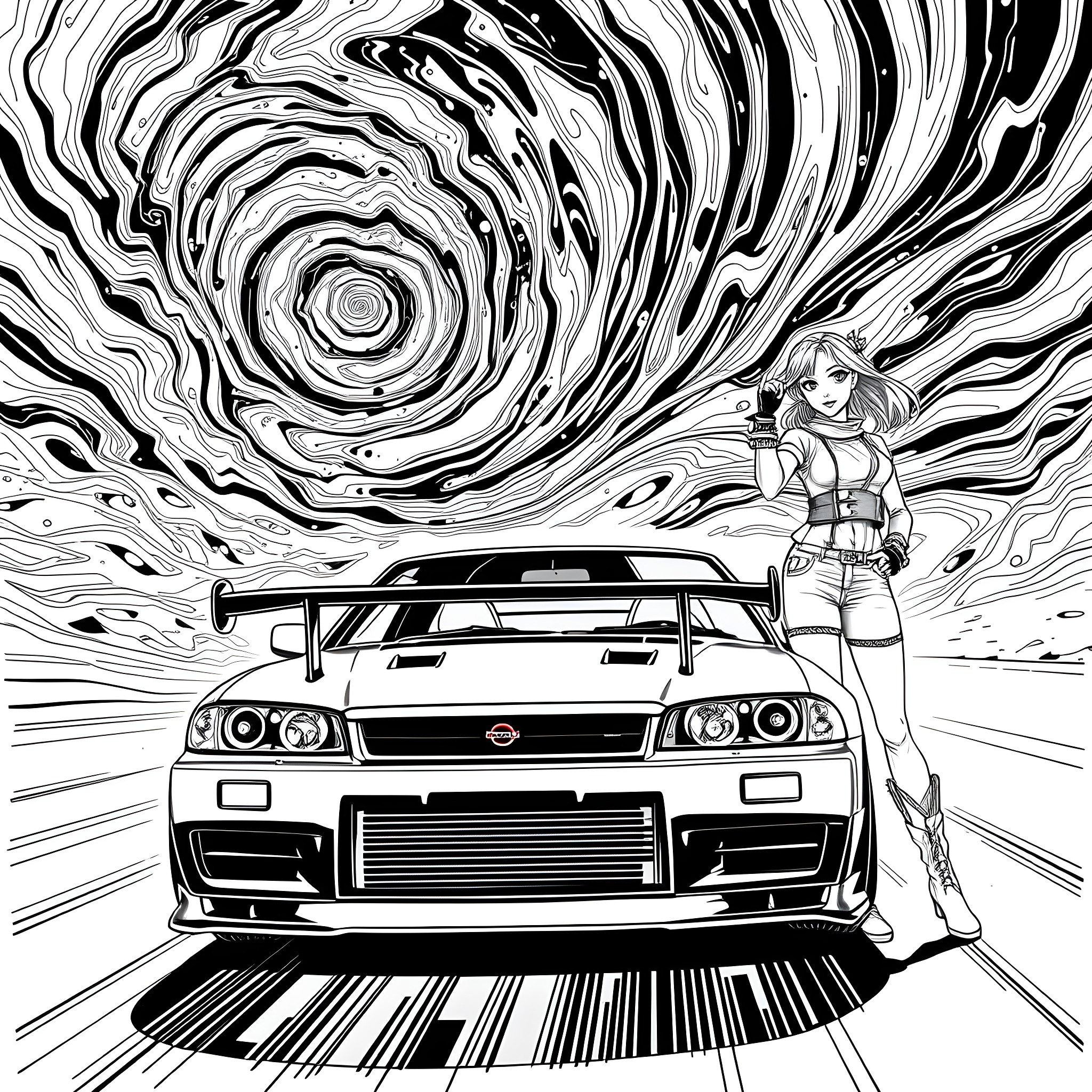 Best Nissan Skyline Coloring Pages (Free Printable PDF)