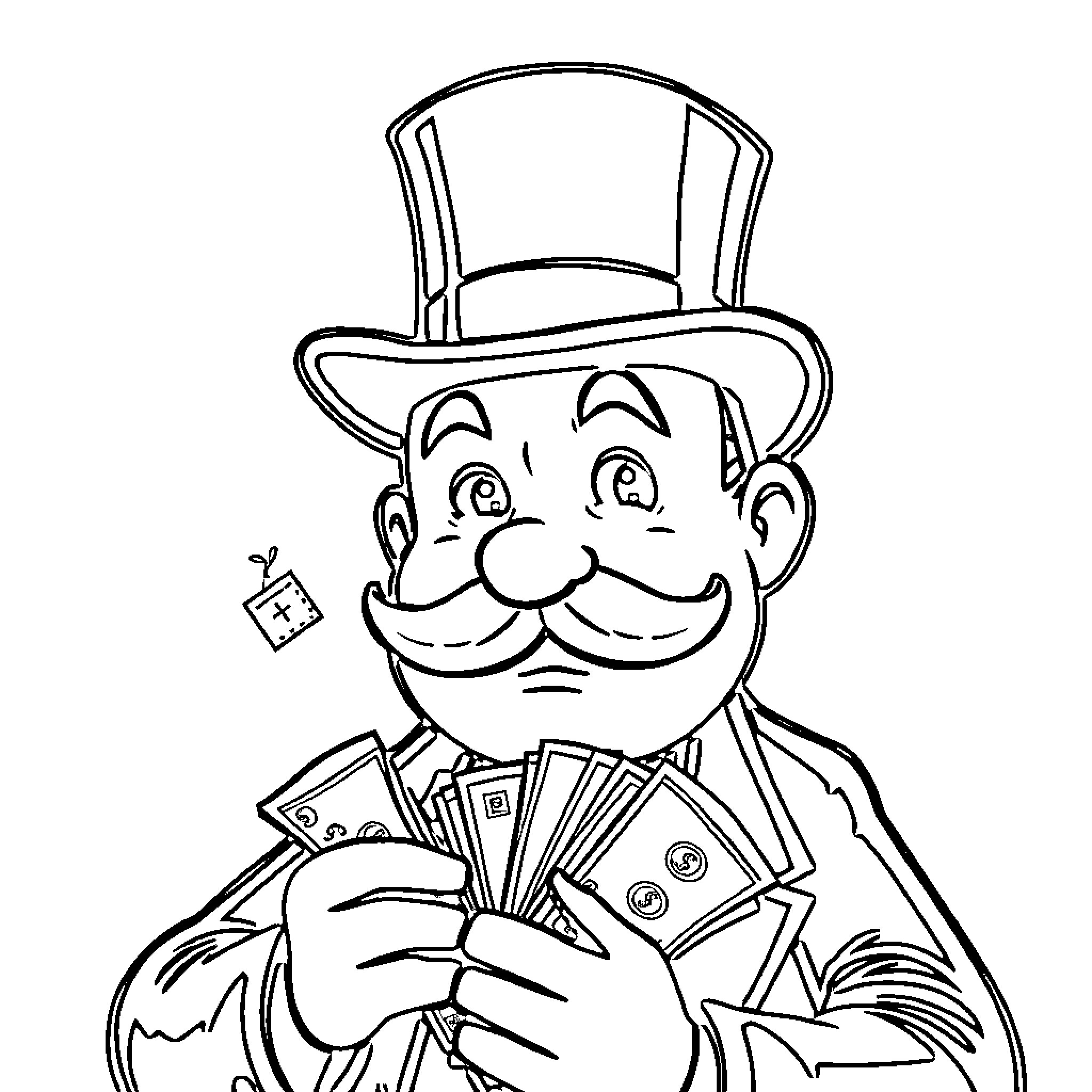 Best Monopoly Man Coloring Pages (Free Printable PDF)