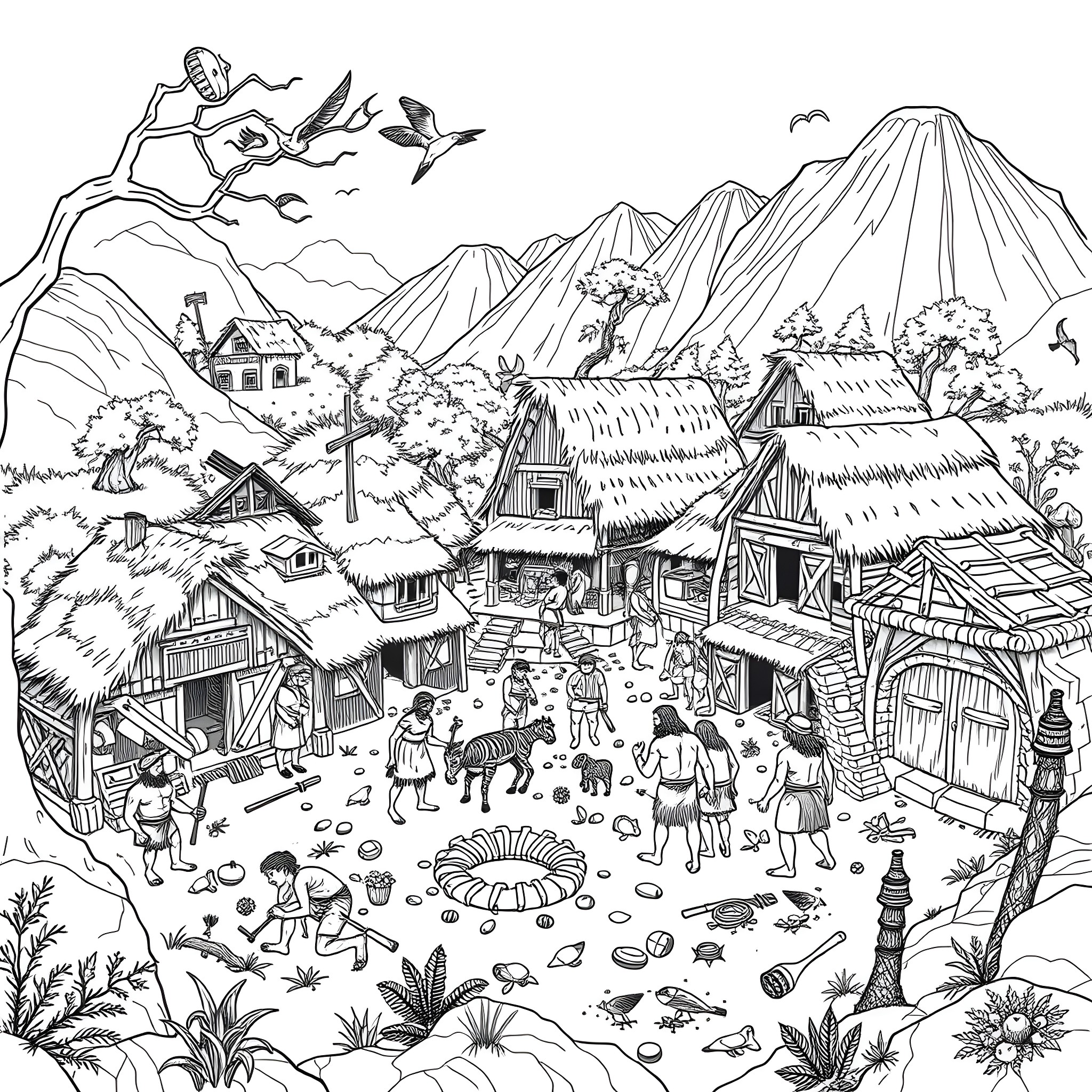 Best Neanderthal Coloring Pages (Free Printable PDF)