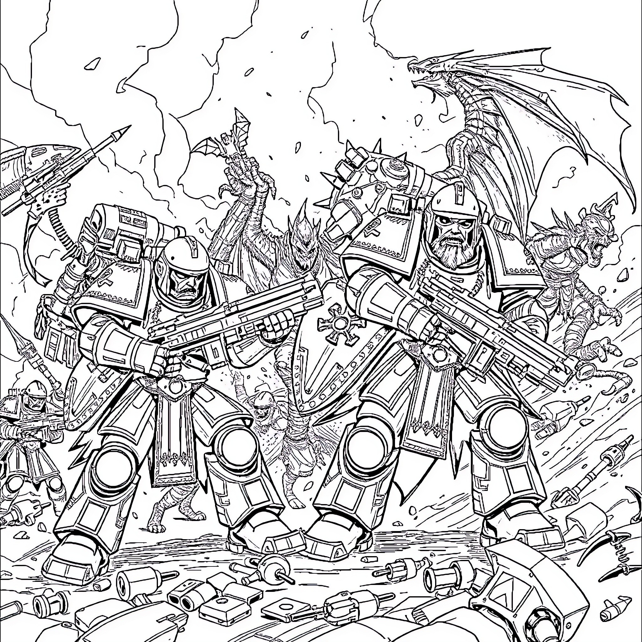Best Space Marine Coloring Pages (Free Printable PDF)