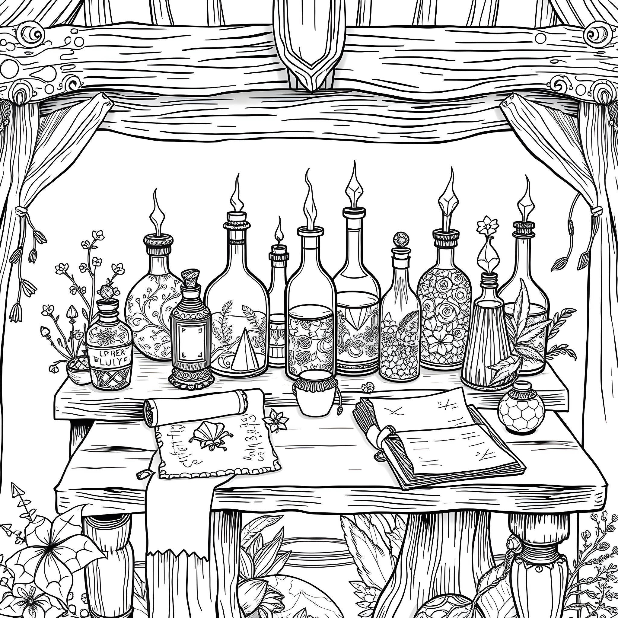 Best Potion Coloring Pages (Free Printable PDF)