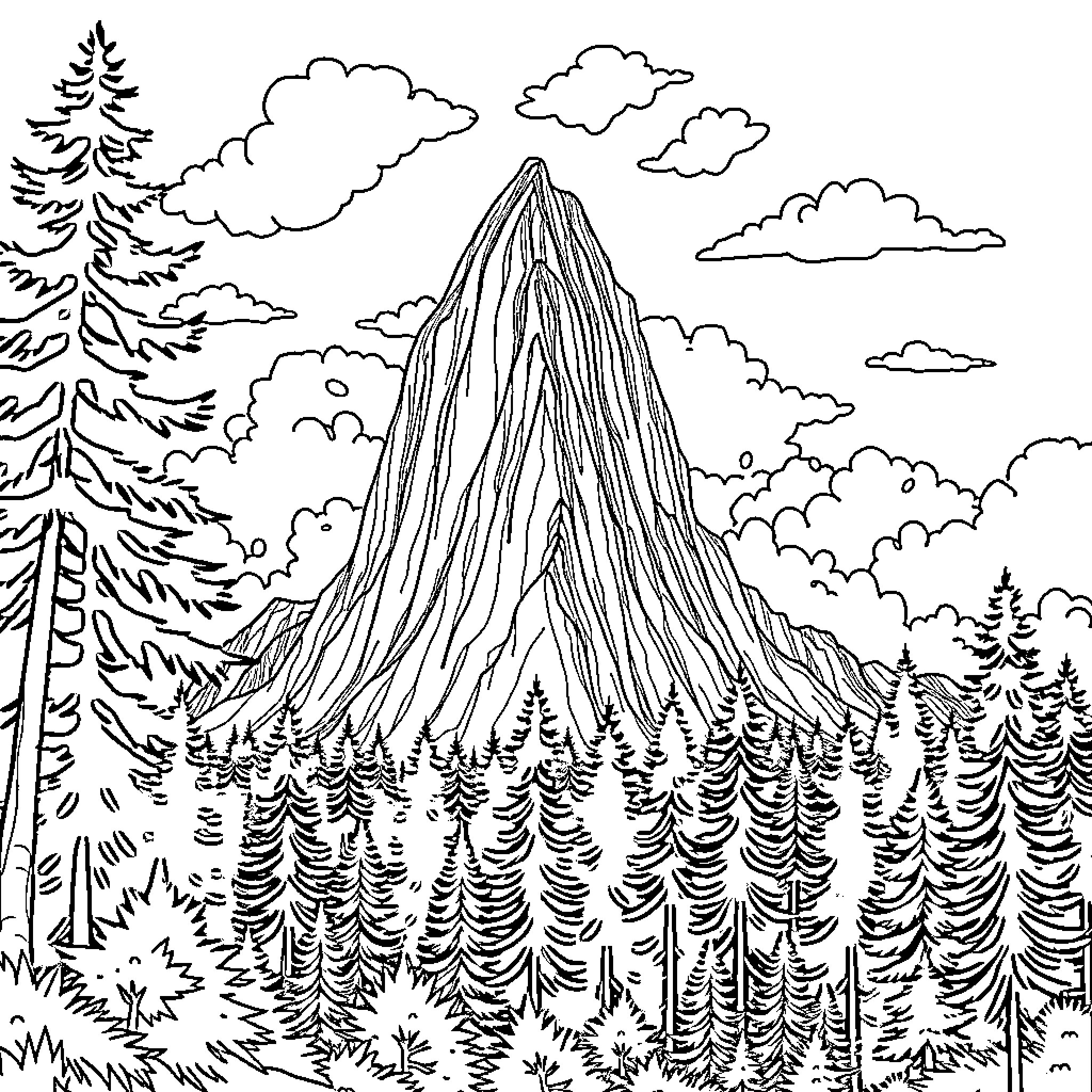 Best Mountain Coloring Pages (Free Printable PDF)