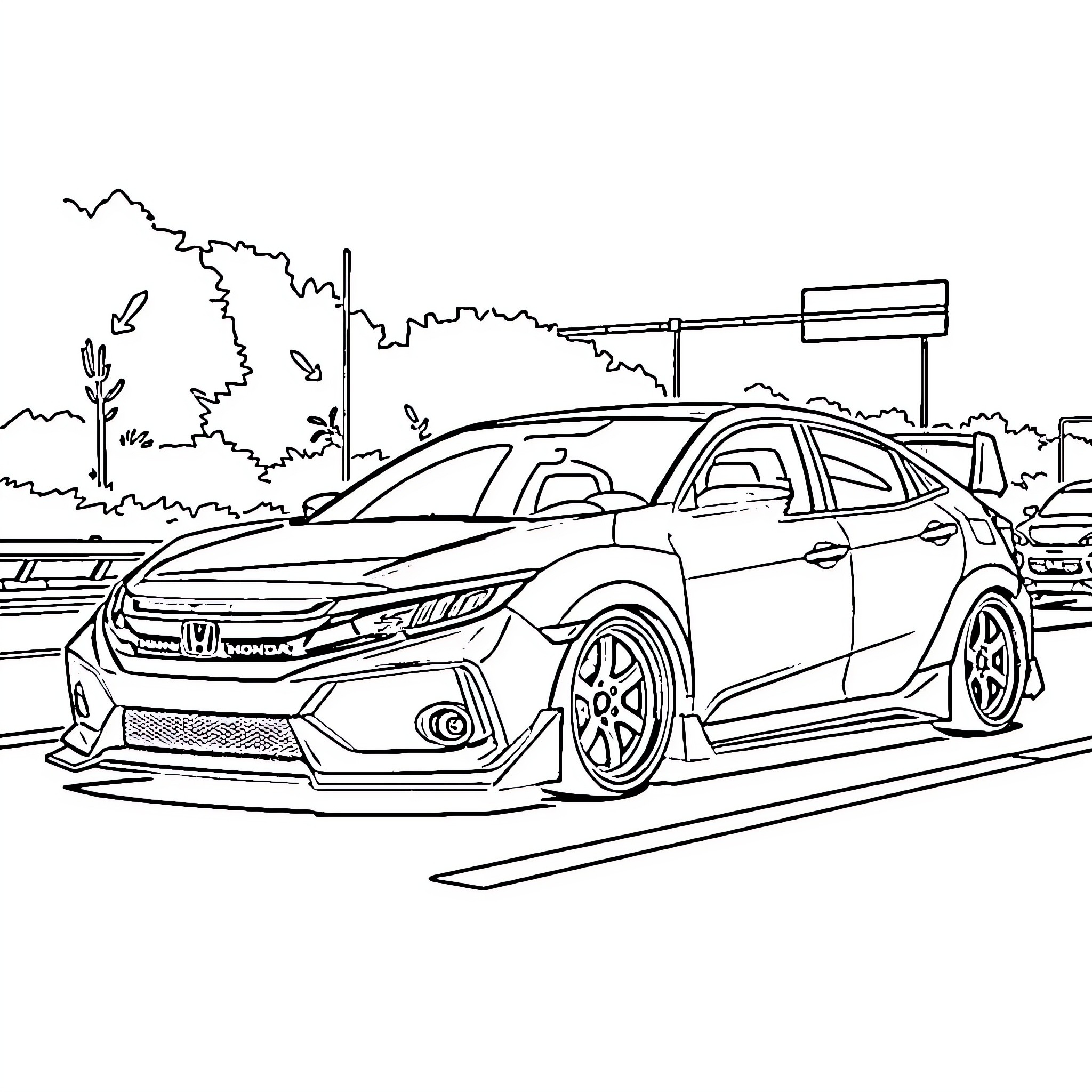 Best Honda Coloring Pages (Free Printable PDF)