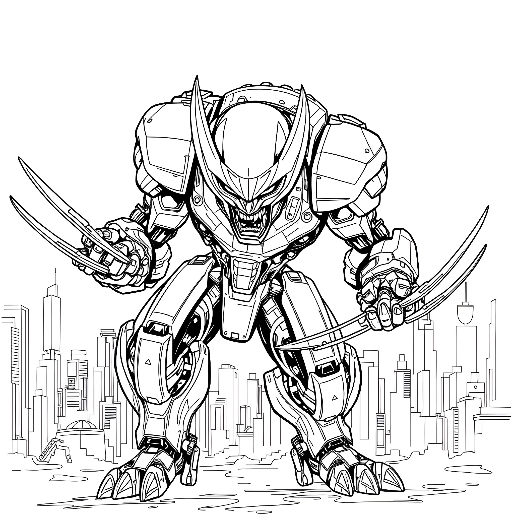 7 Best Mecha Wolverine Coloring Pages (Free Printable PDFs)