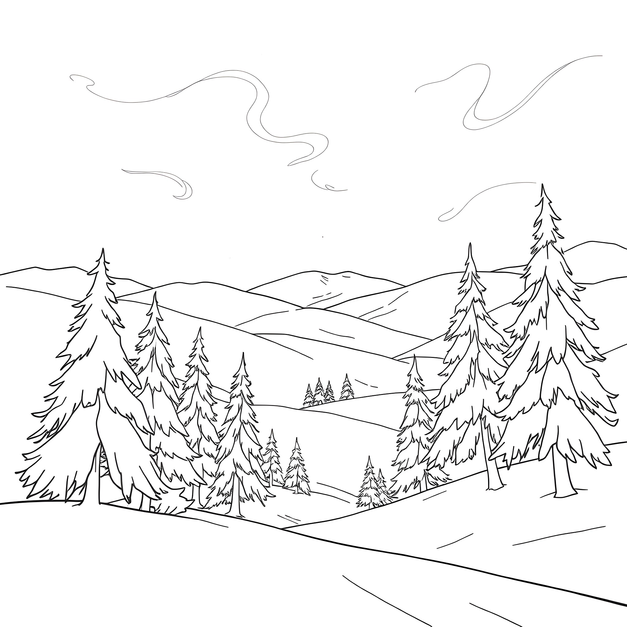 Best Winter Coloring Pages (Free Printable PDF)